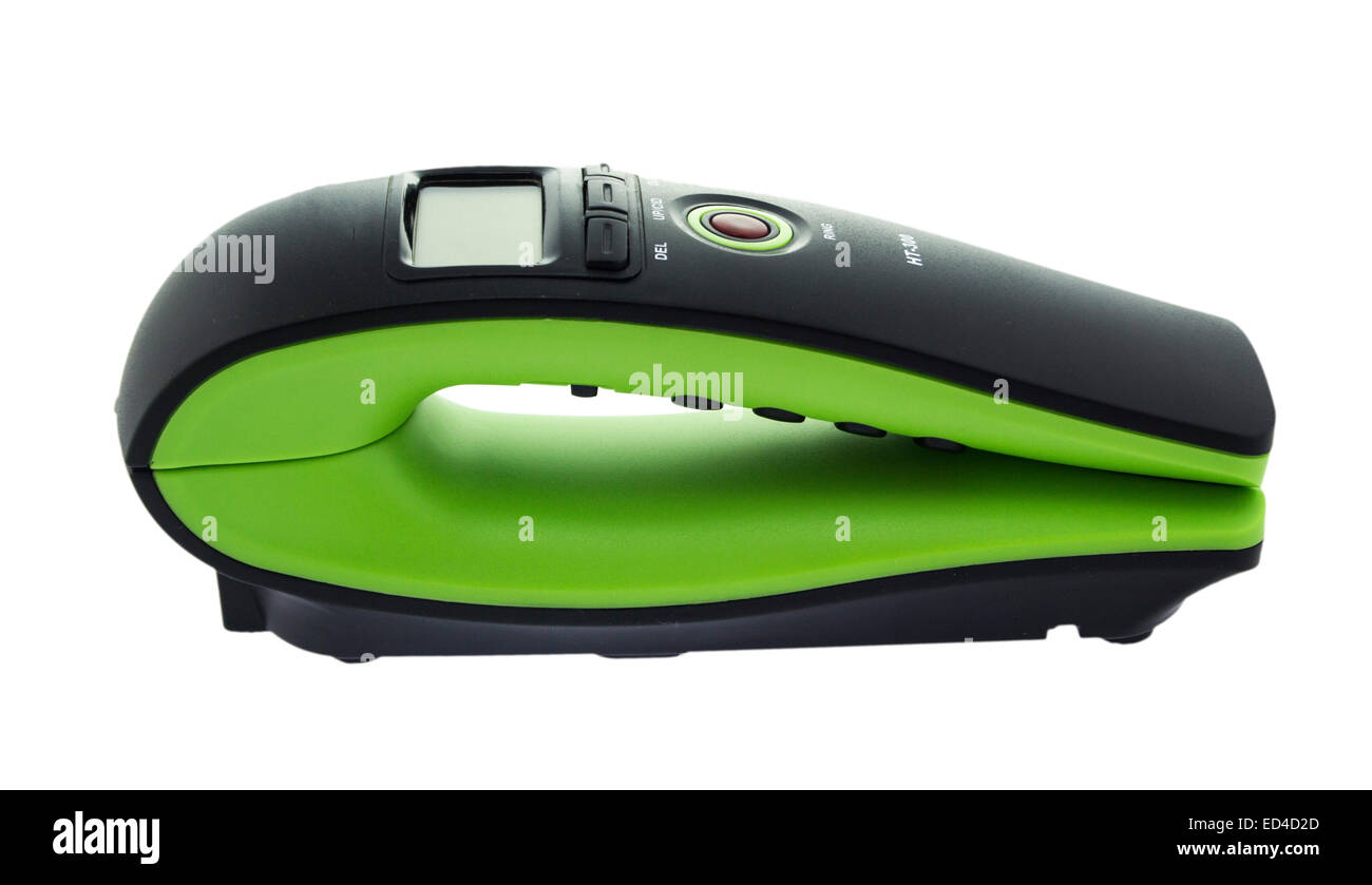 wireless phone on white background Stock Photo - Alamy