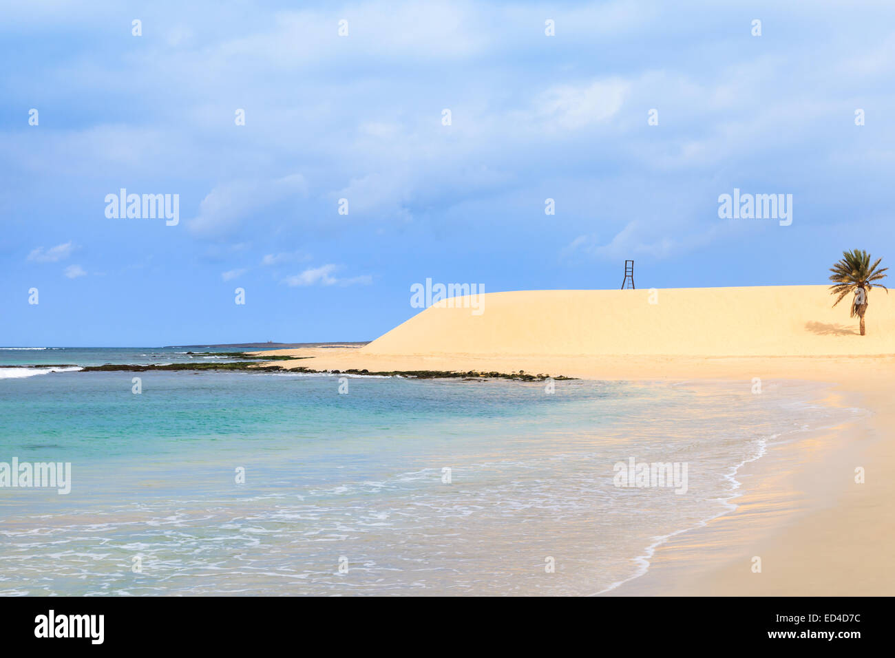 Beautiful view on beach and ocean, Boavista, Cape Verde - Cabo Verde ...