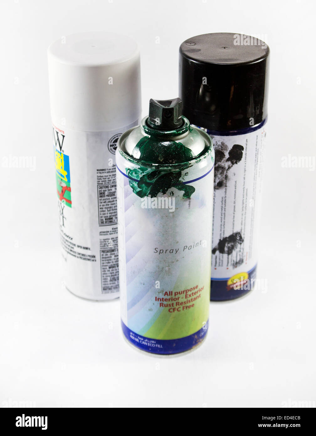 Graffiti Cans, aluminum spray can isolated on white background, Aerosol ...