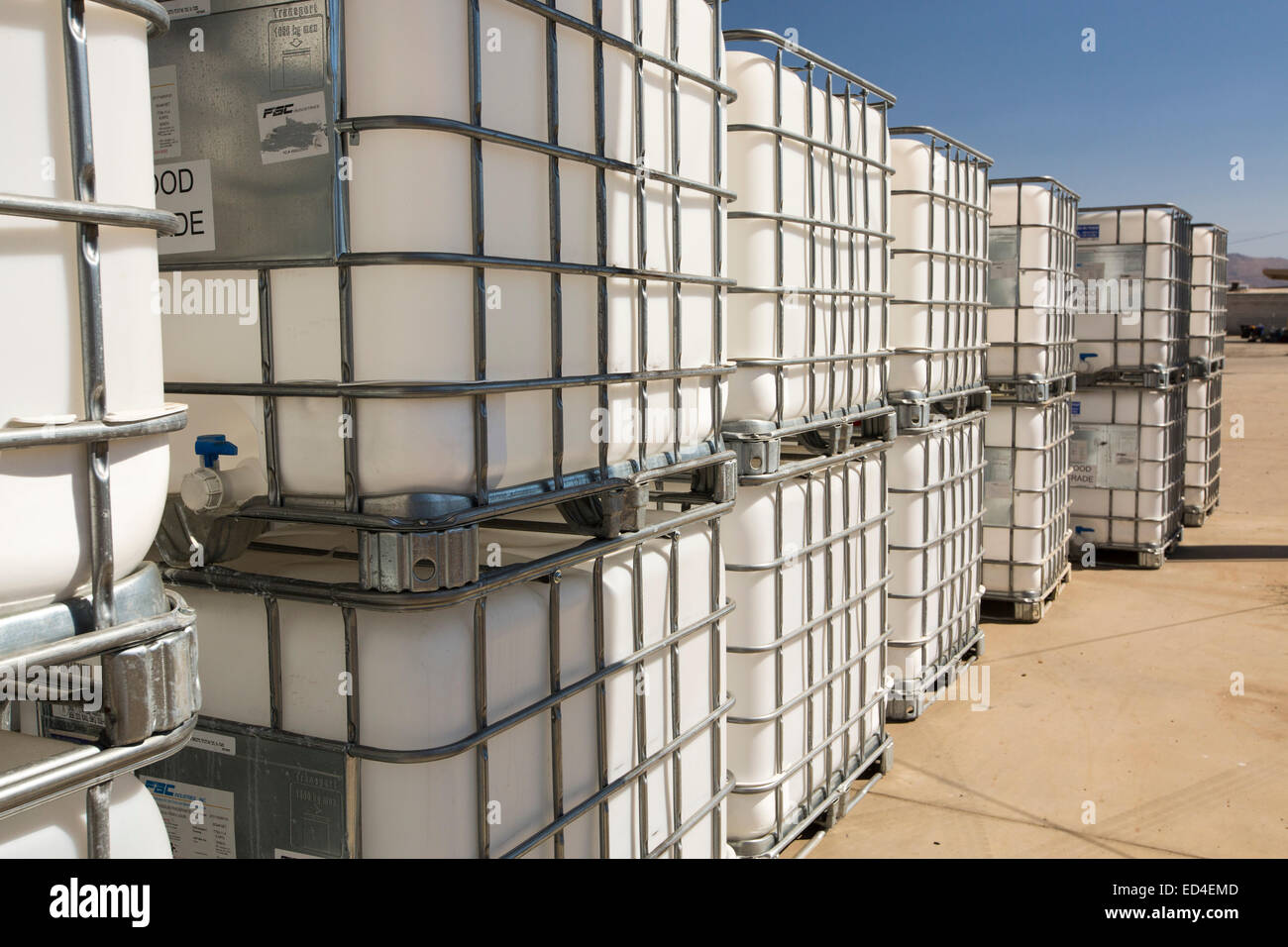 Containers donated to water charity in Porterville supplying bottled ...