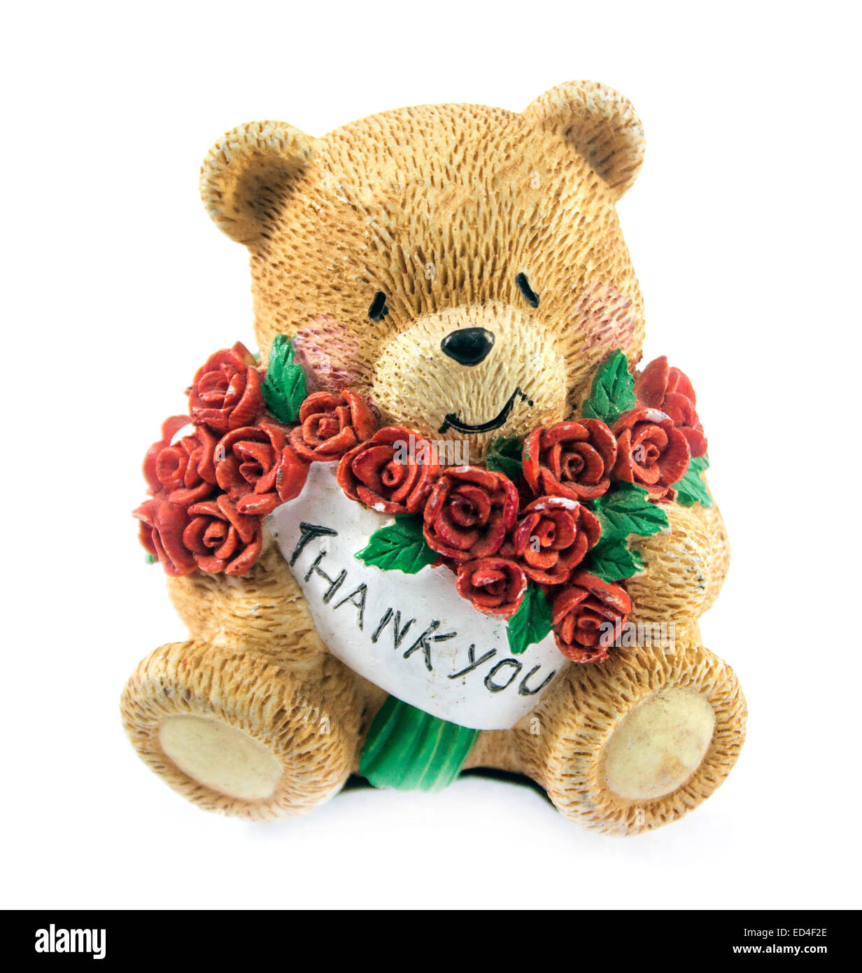 cute teddy bear couple holding red rose Stock Photo - Alamy