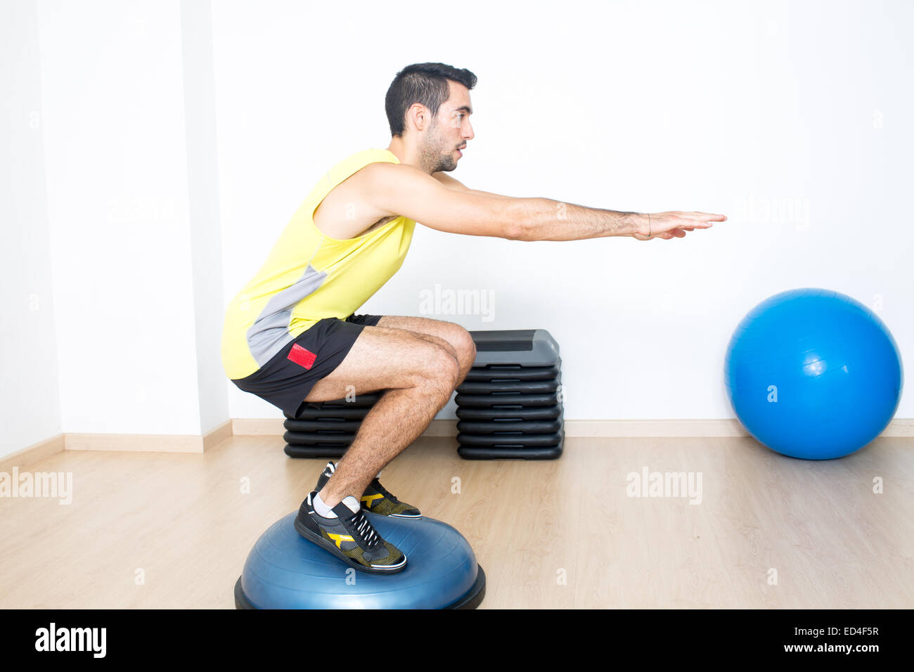 balance training on platform Stock Photo - Alamy