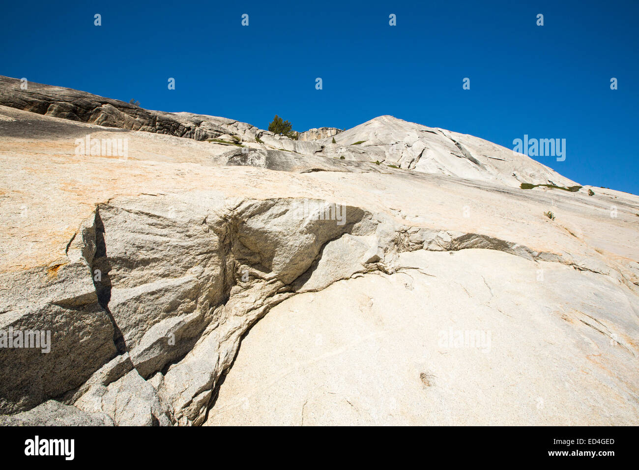 A granite dome in Yosemite National Park, California, USA Stock Photo ...