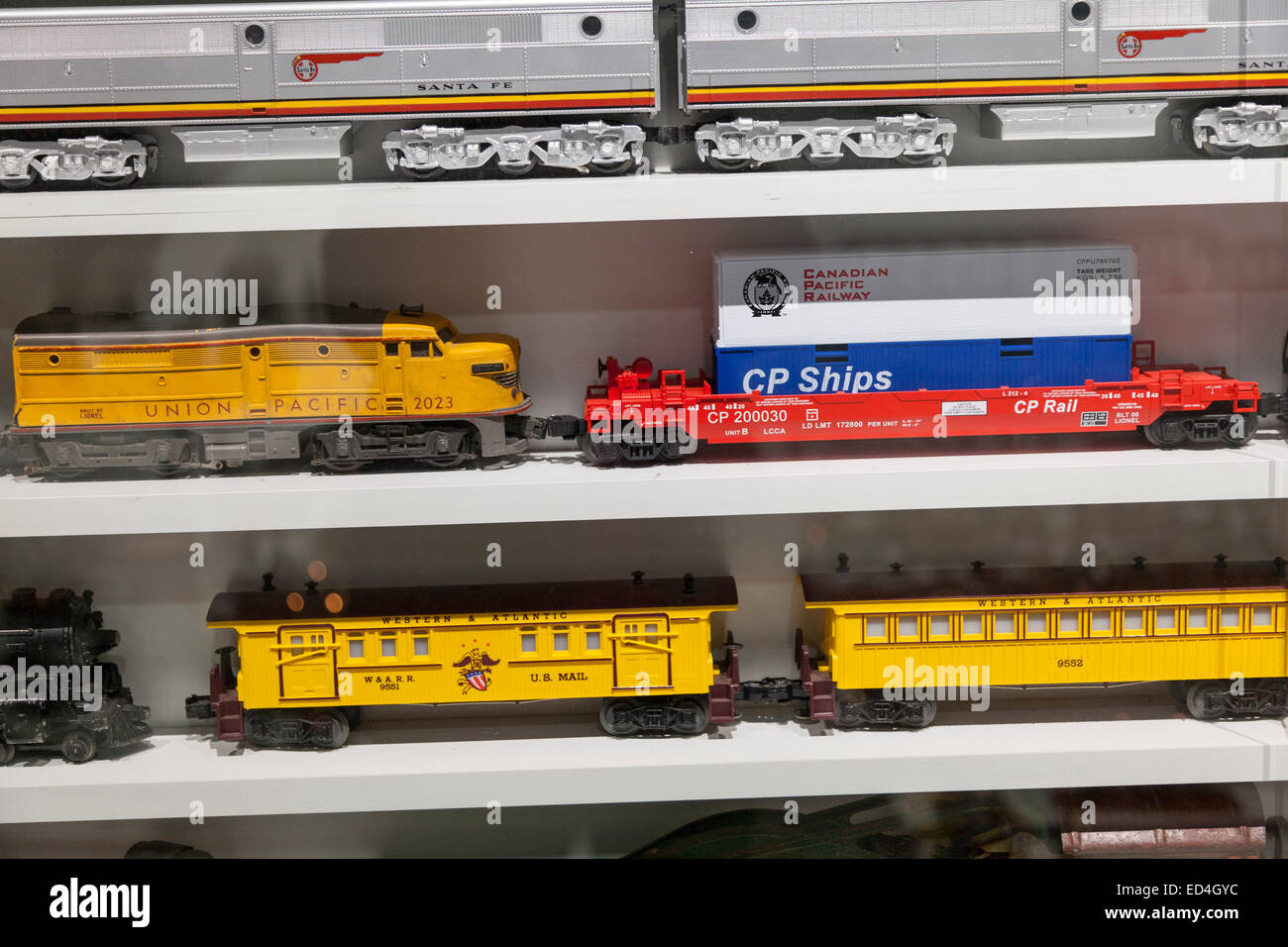 Railroad model trains at Galveston Railroad Museum, Galveston, Texas ...