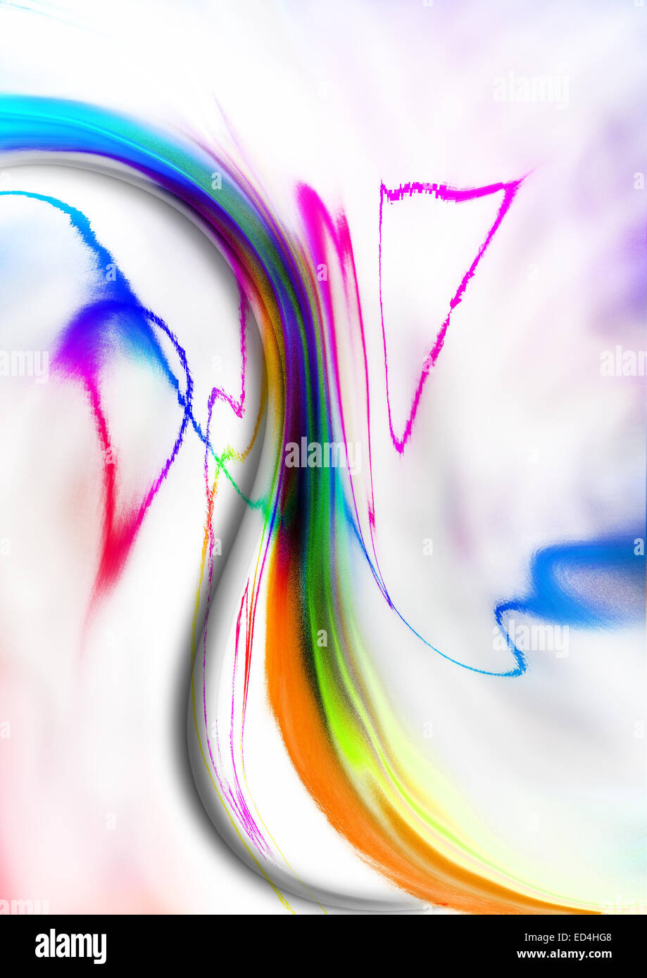 White wavy gradient background covered with abstract pattern Stock ...