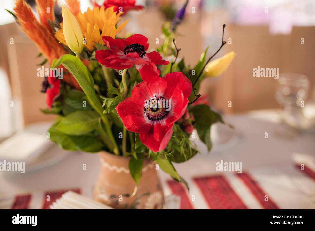 Ukrainian decorated table Stock Photo - Alamy