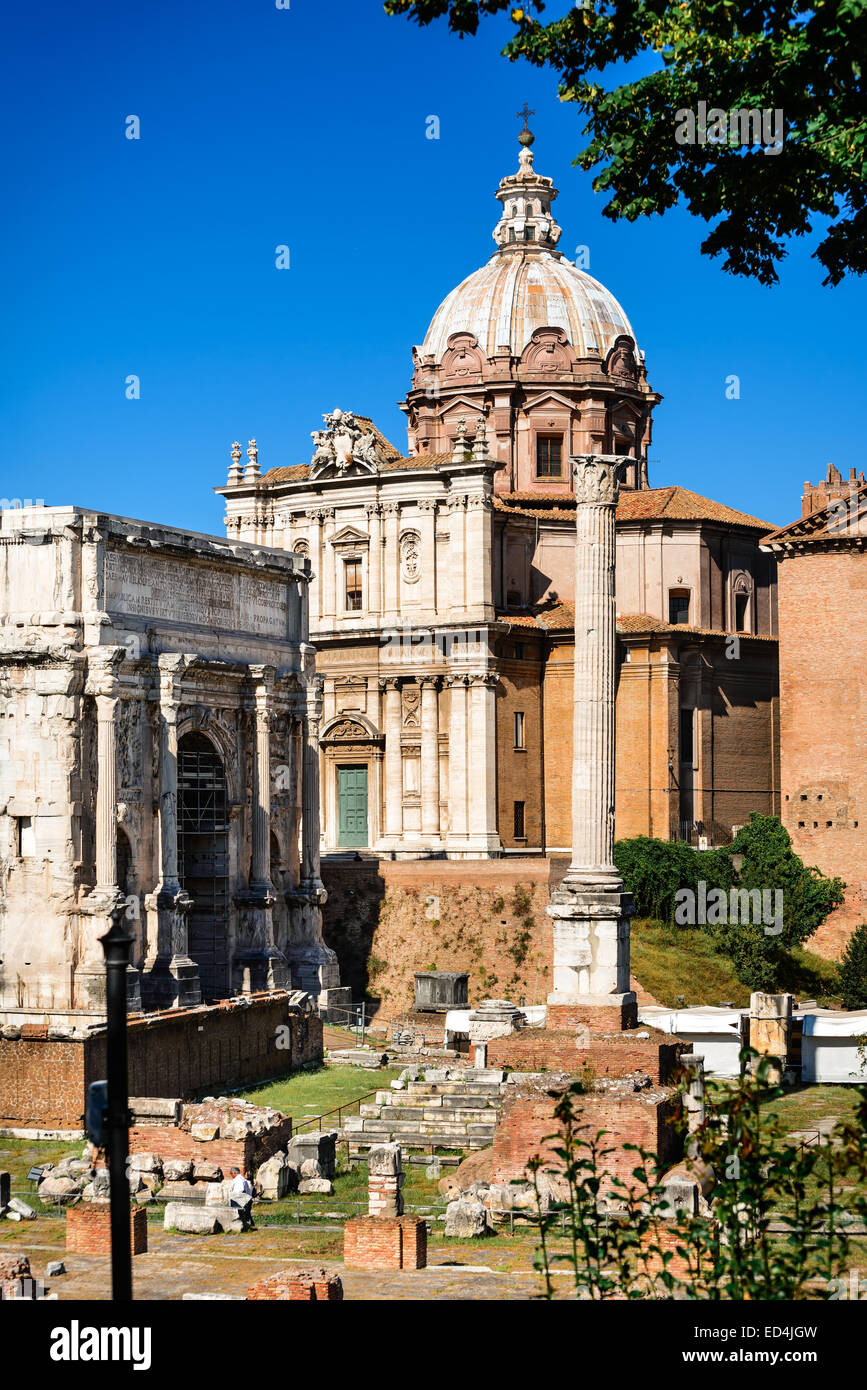 Roman Forum, Ancient Rome civic center of empire capital, landmark of ...