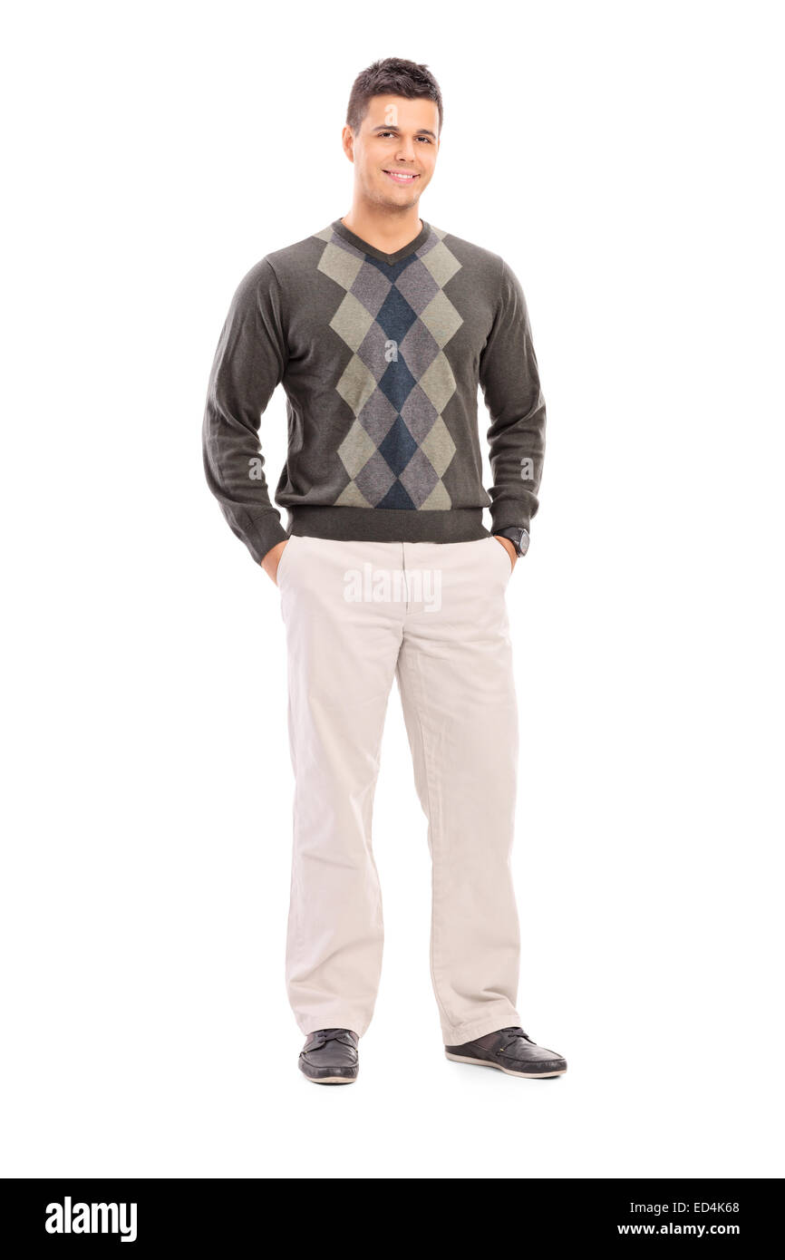 Confident smiling male model hi-res stock photography and images - Alamy