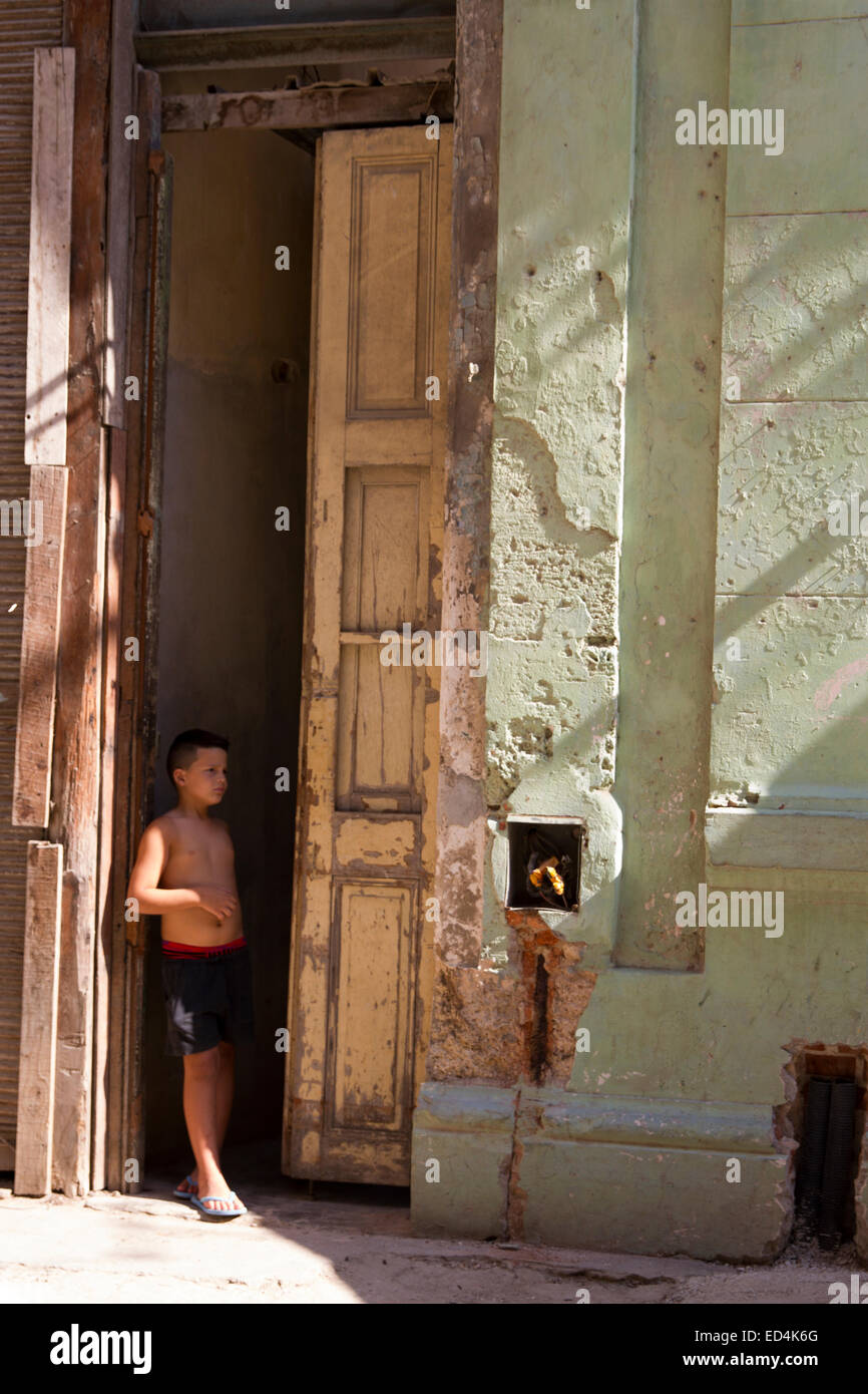 Young Cuban boy Stock Photo - Alamy