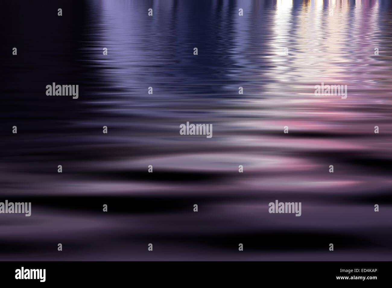 water surface and light reflections in background Stock Photo - Alamy