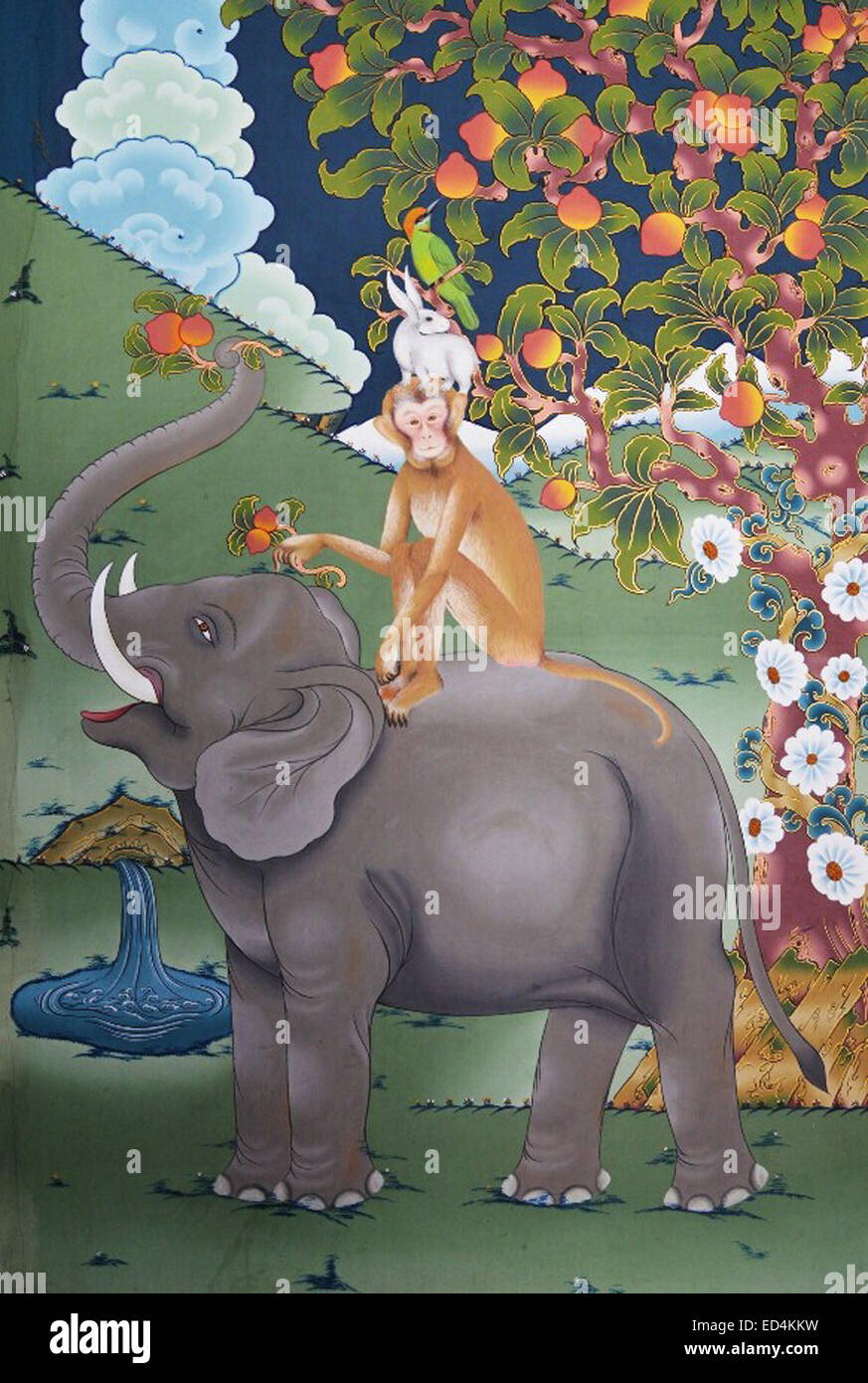 Thuenpa Puen Shi (four friends) - Bhutan Stock Photo - Alamy