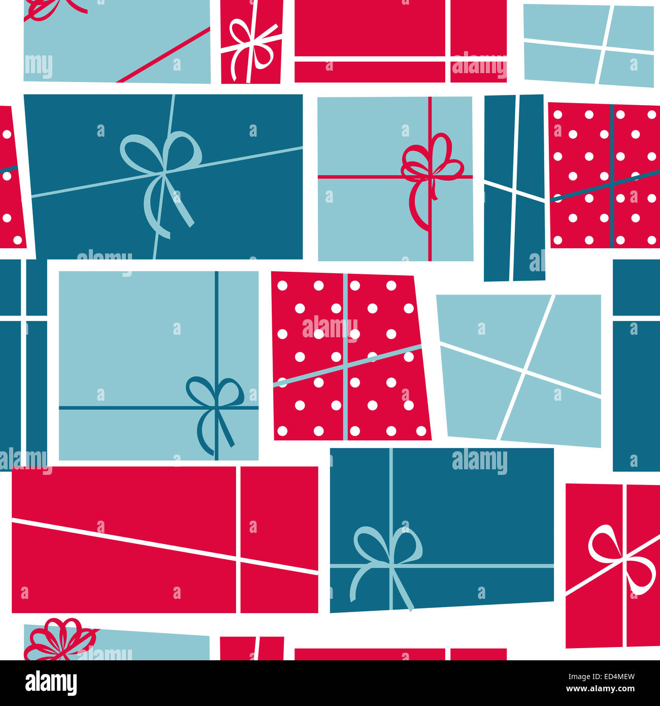 Gift Box Holiday Seamless Pattern Background Vector Illustration Stock ...