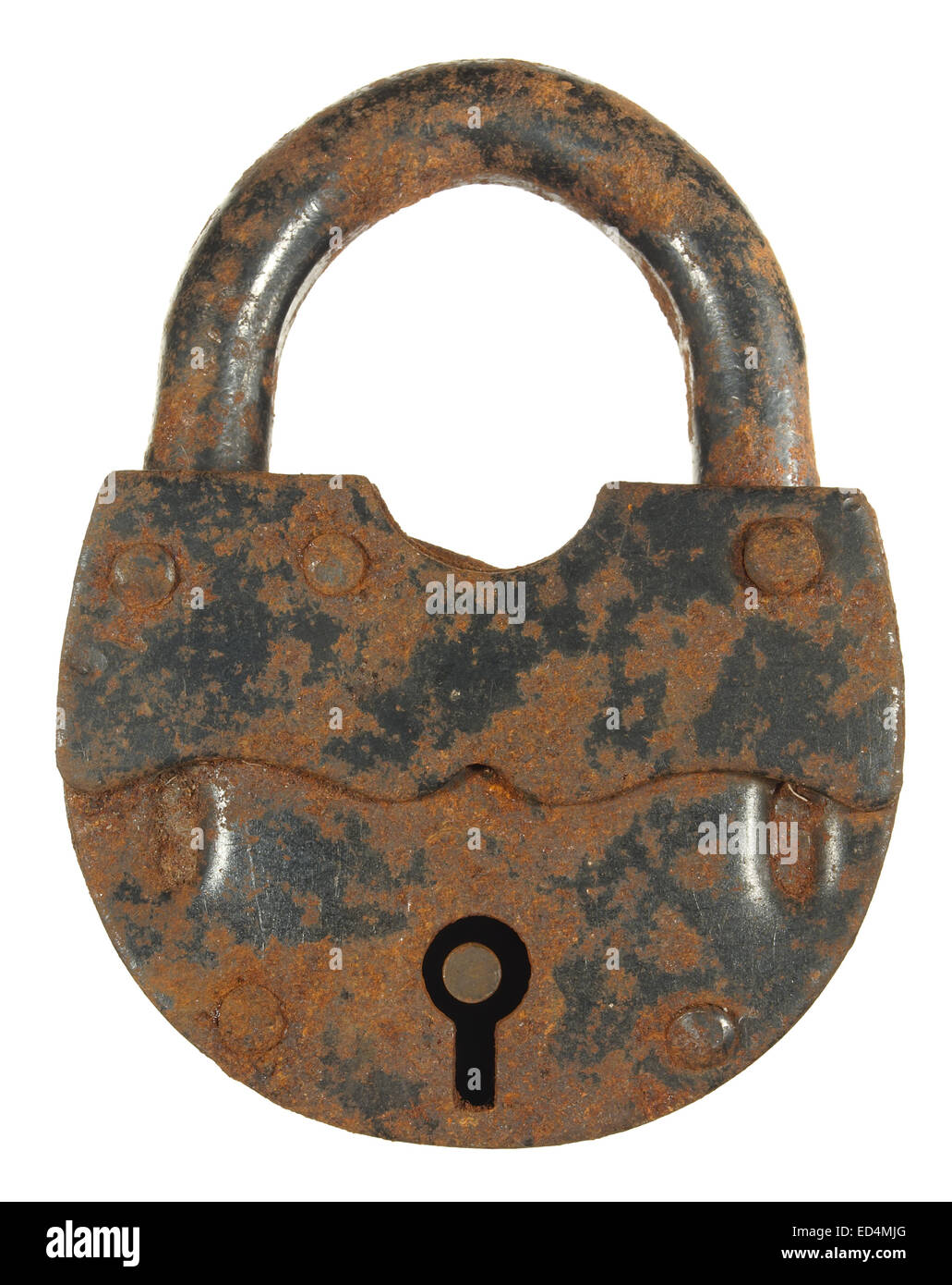 Old rusty padlock isolated on white background Stock Photo - Alamy