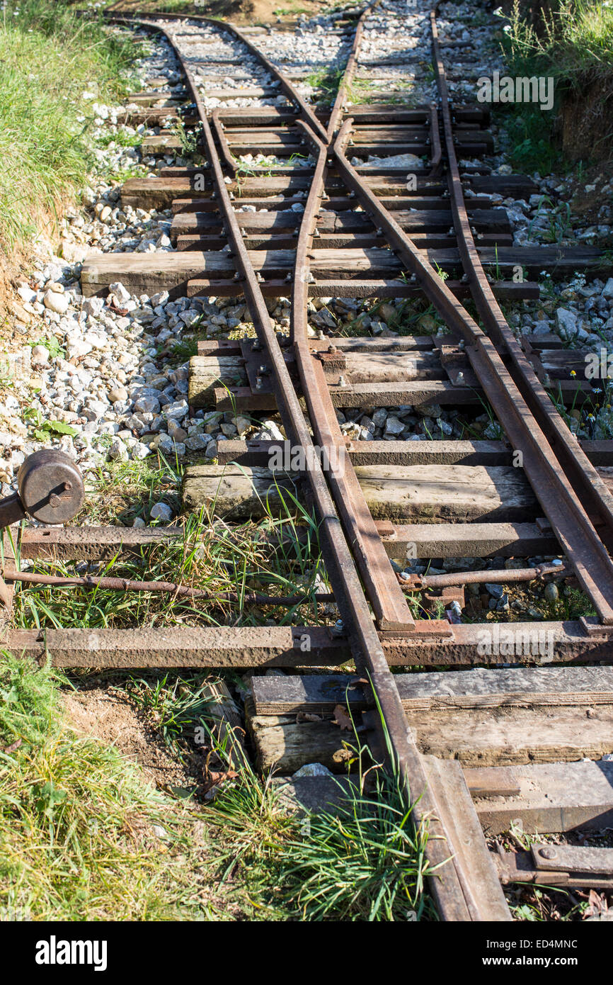 Rails of the railway hi-res stock photography and images - Alamy