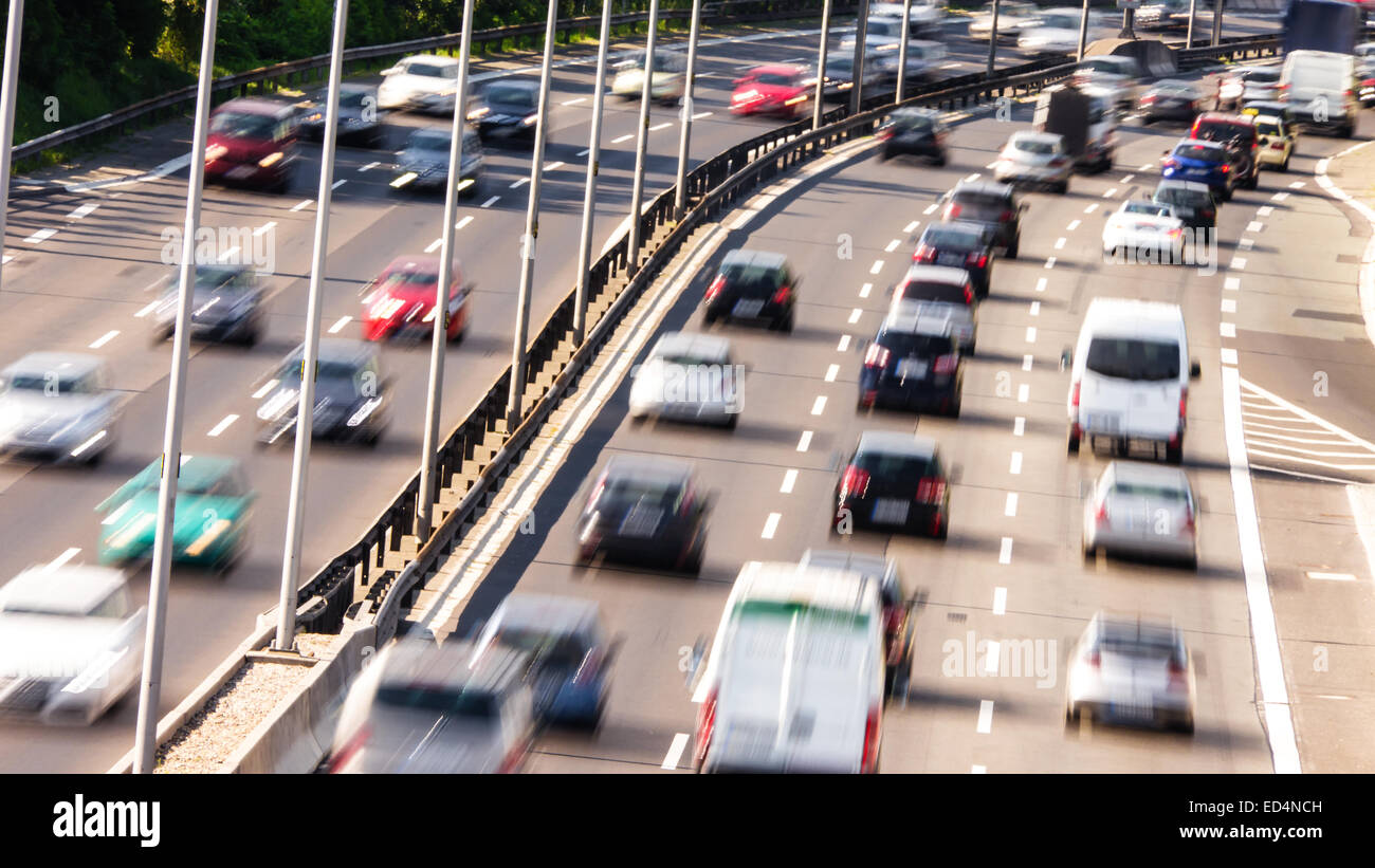 Highway rush hour traffic hi-res stock photography and images - Alamy