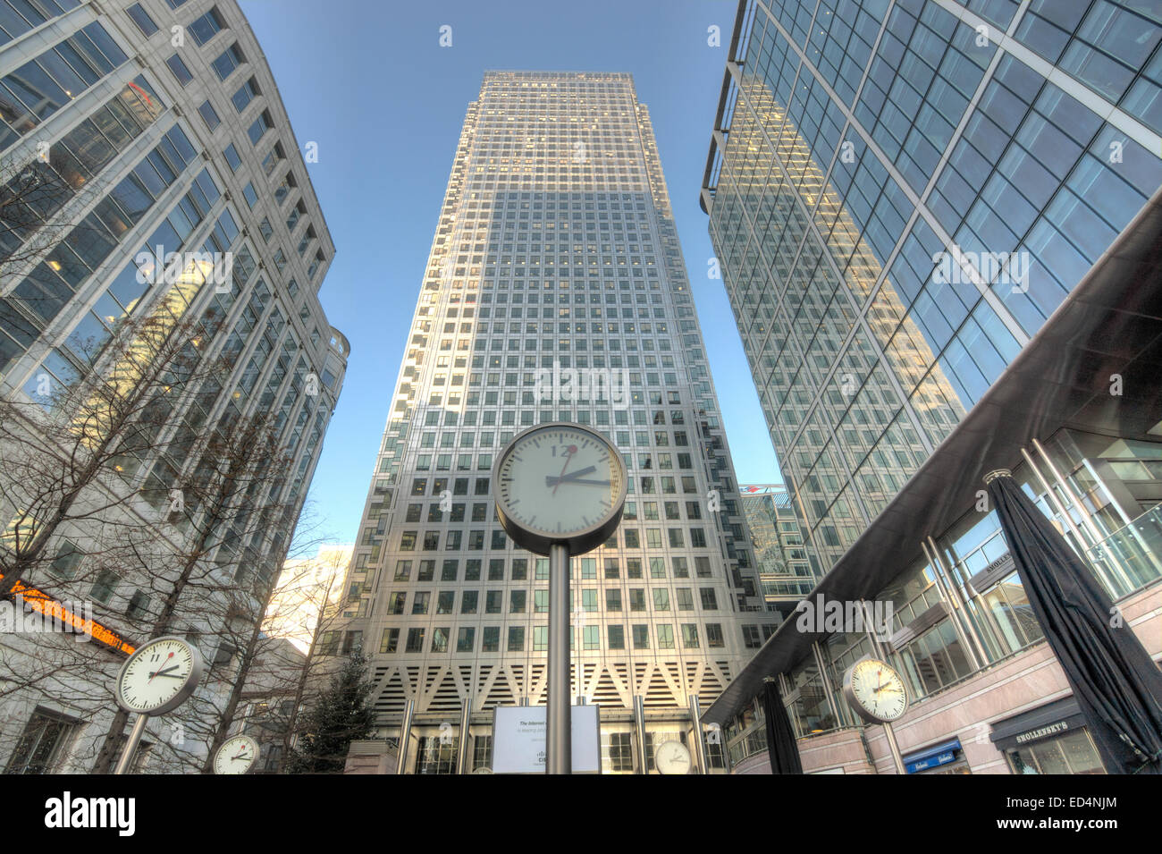 1 Canada square Canary Wharf London Stock Photo - Alamy