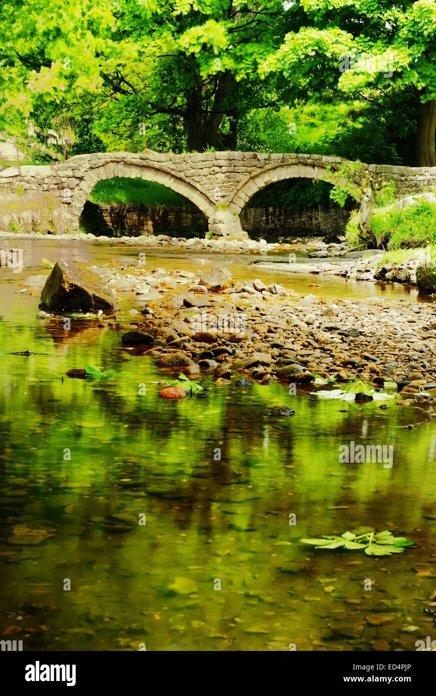 Old Arched Bridge across the River Stock Photo - Alamy