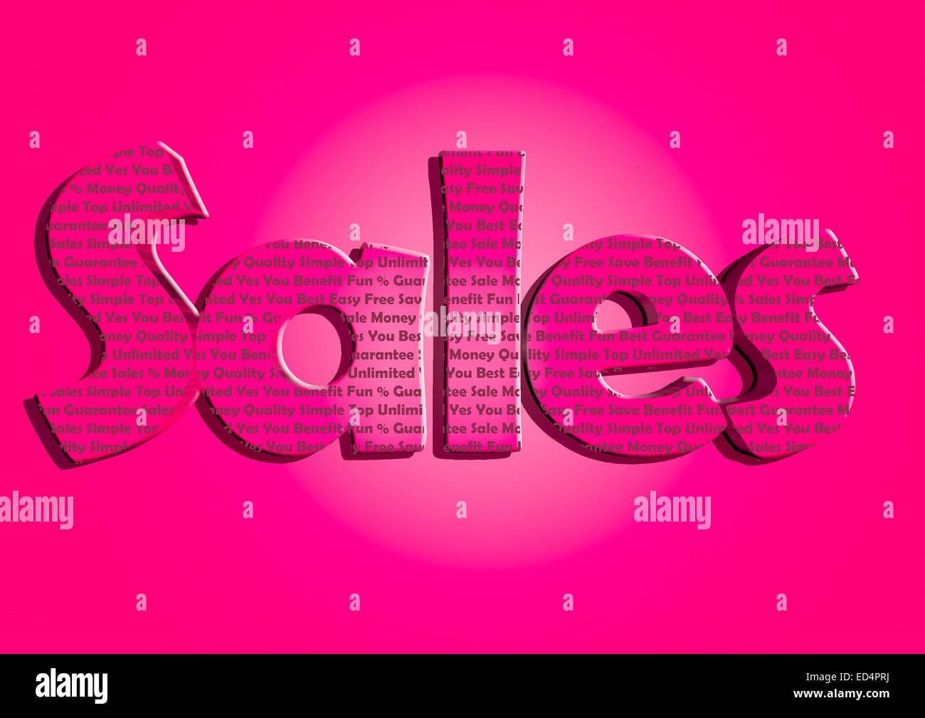 Sales typography new bright colours marketing Stock Photo - Alamy