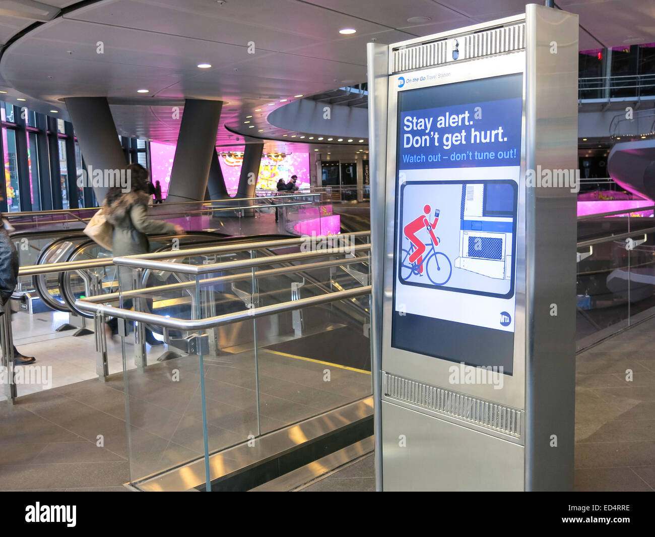 The Fulton Center Subway Station in Lower Manhattan, NYC, USA Stock ...