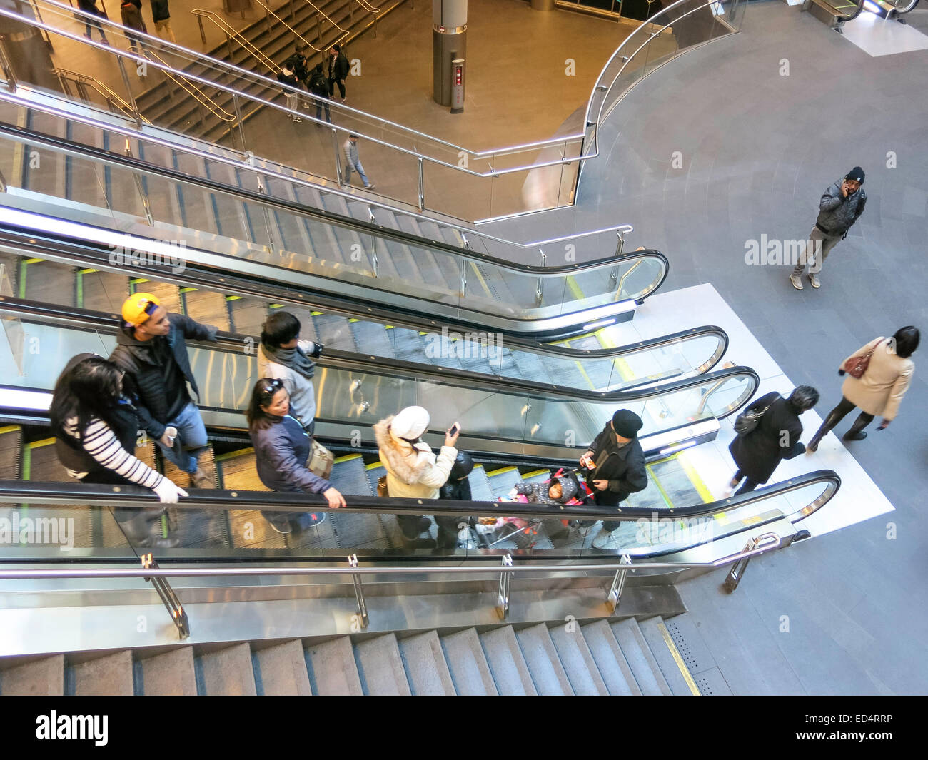 The Fulton Center Subway Station in Lower Manhattan, NYC, USA Stock ...