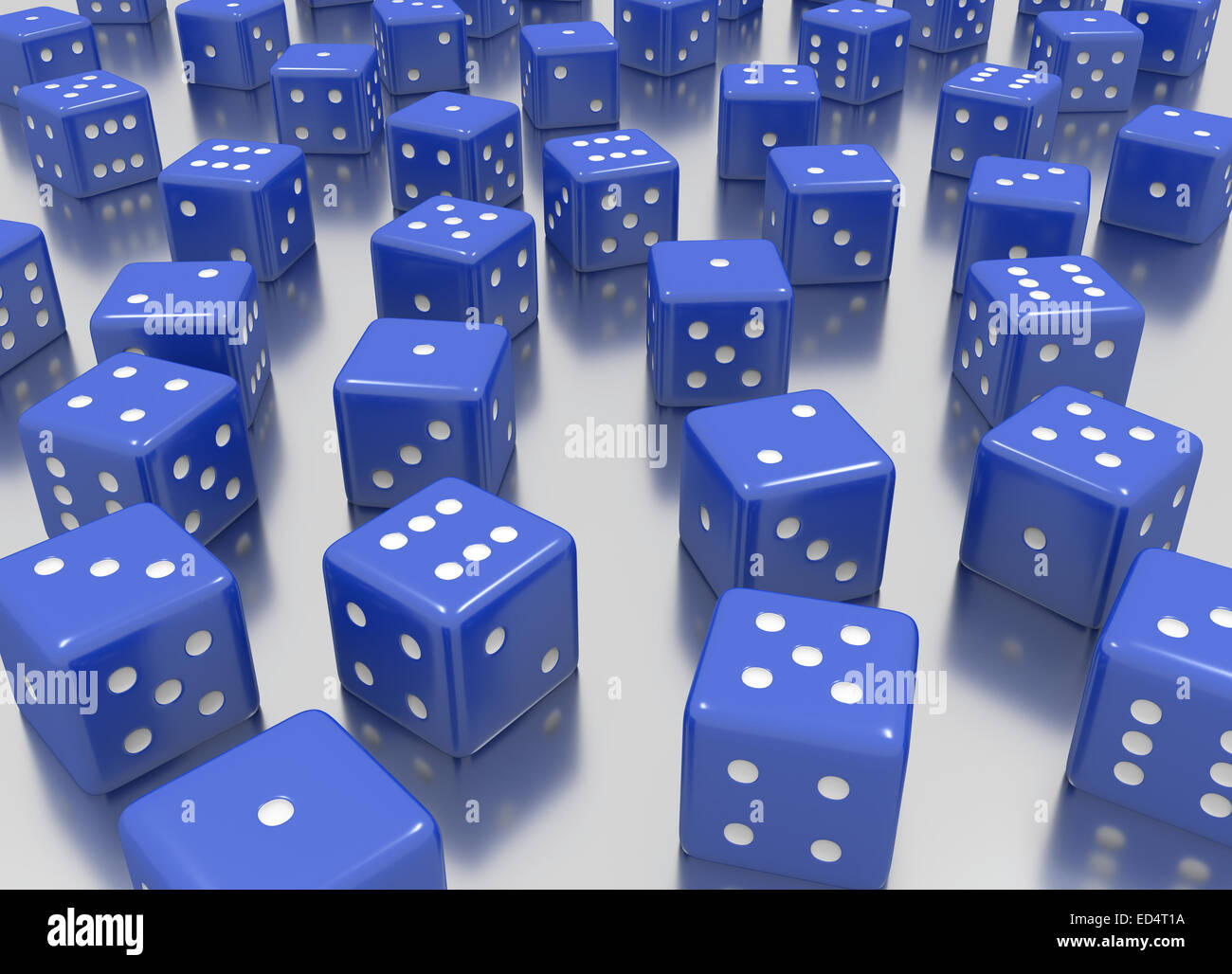 Five blue one red dice hi-res stock photography and images - Alamy