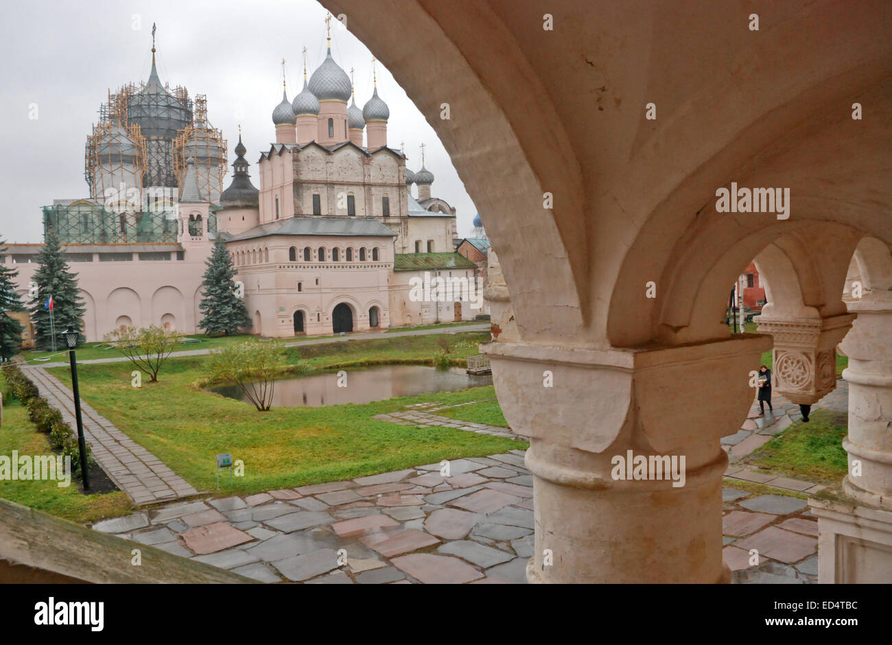The architecture of ancient Russian cities. The Rostov Kremlin in the ...