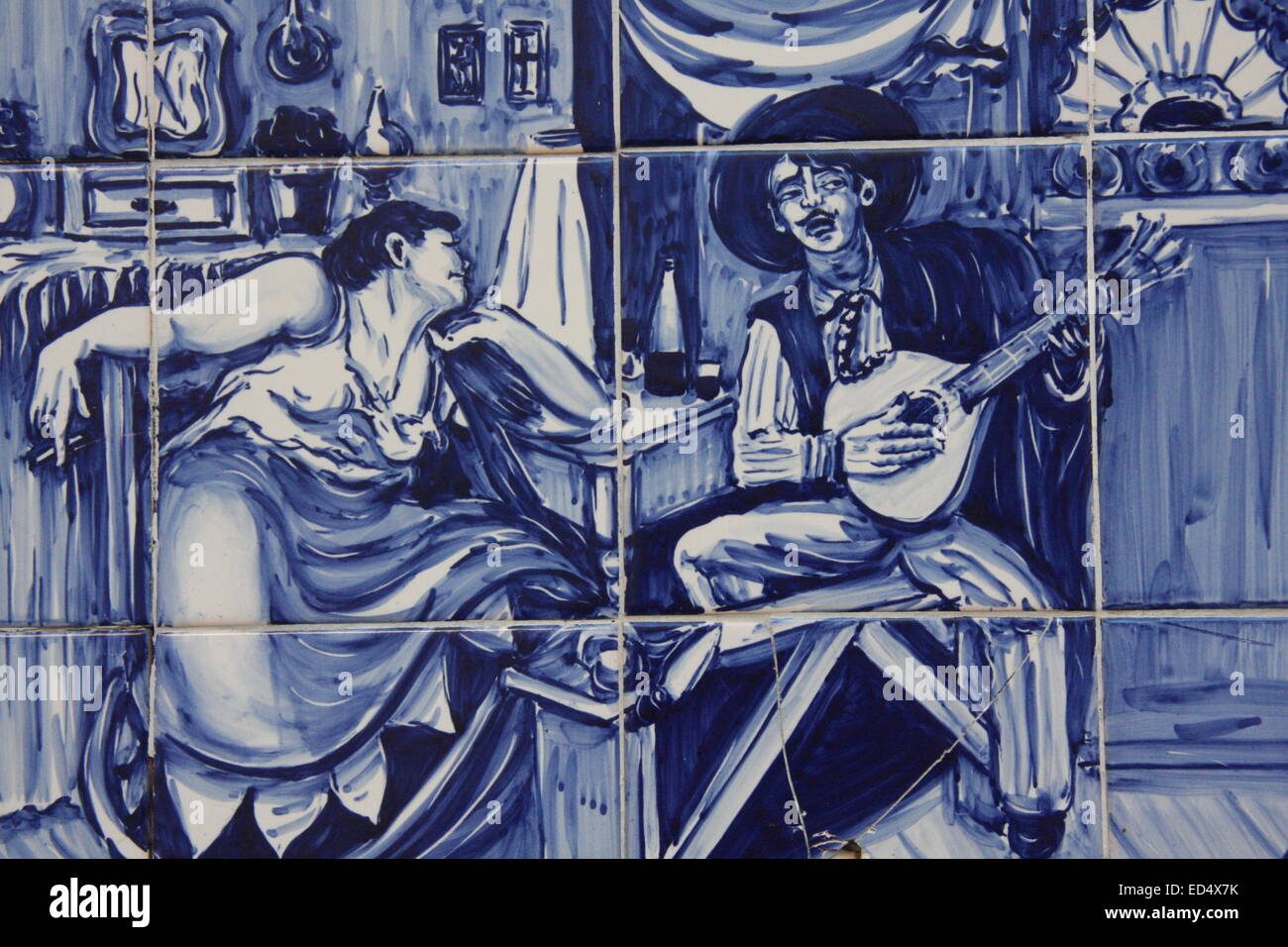 Details of azulejos in Lisbon Stock Photo - Alamy