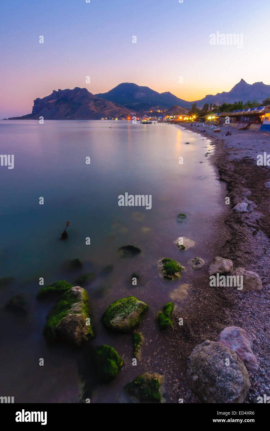 The Majestic sunset over the Black Sea Stock Photo - Alamy