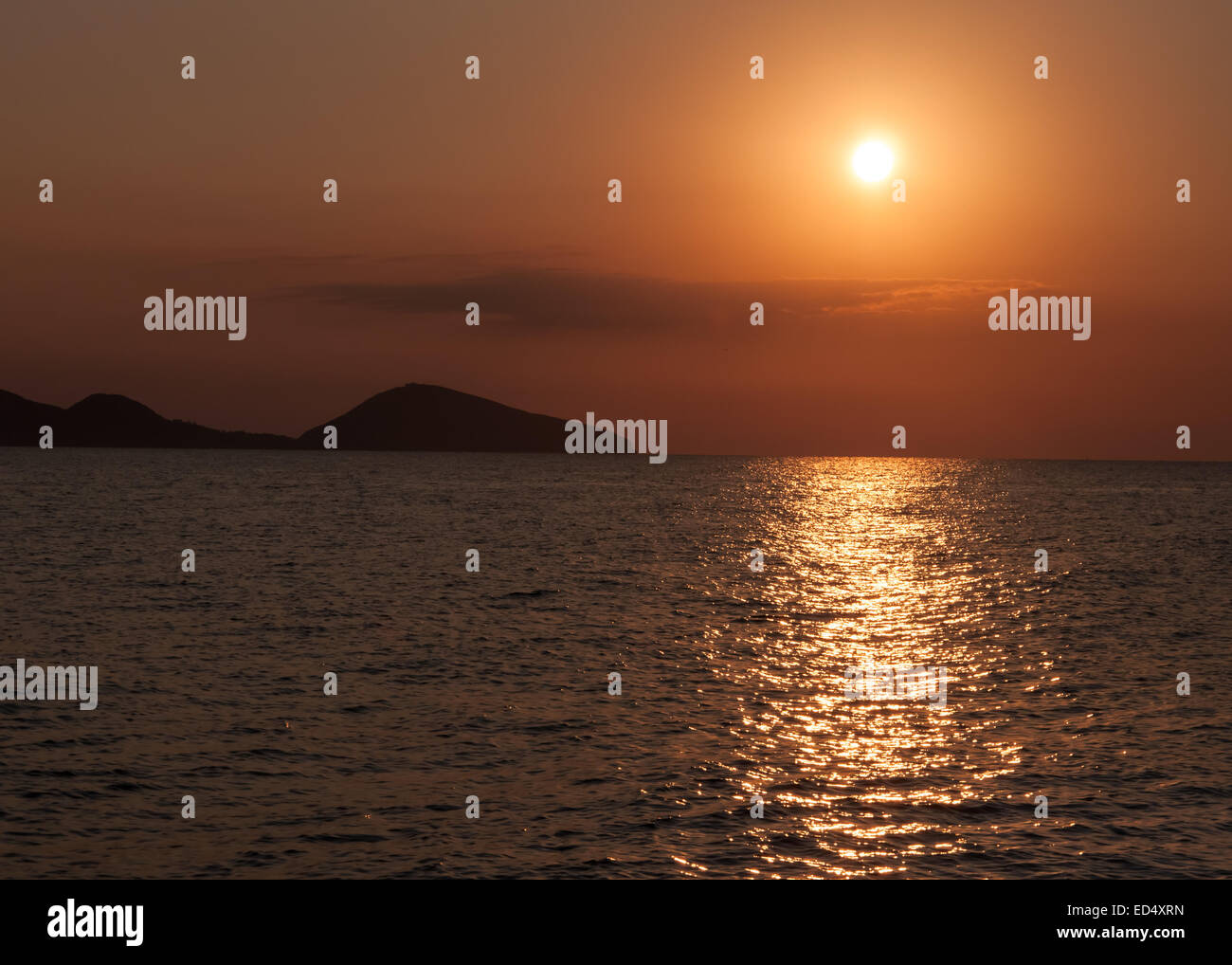 The Majestic sunset over the Black Sea Stock Photo - Alamy