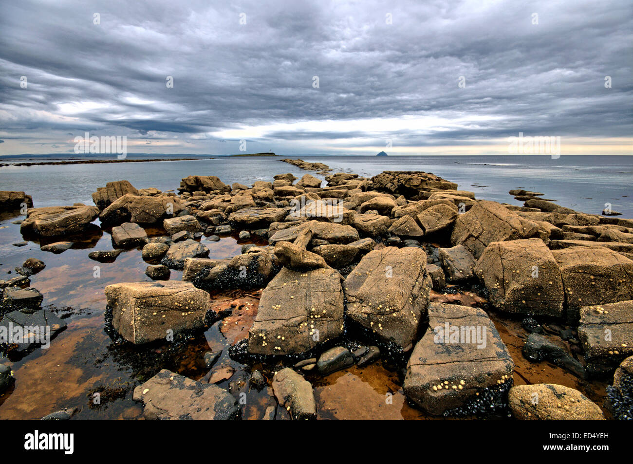 The views to Ailsa Craig from the Isle of Arran, Scotland Stock Photo ...