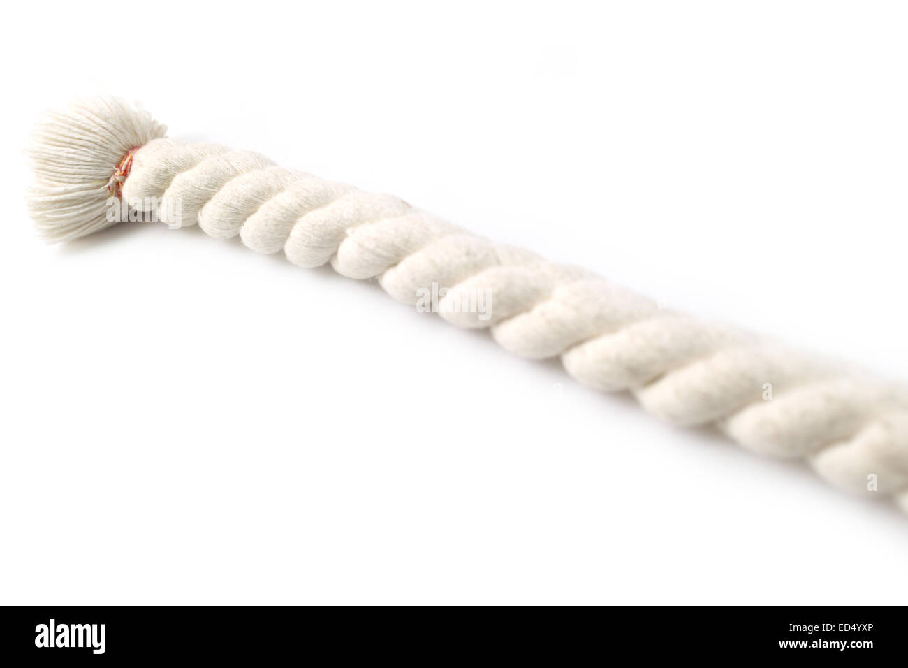 end of the rope isolated on white background Stock Photo - Alamy