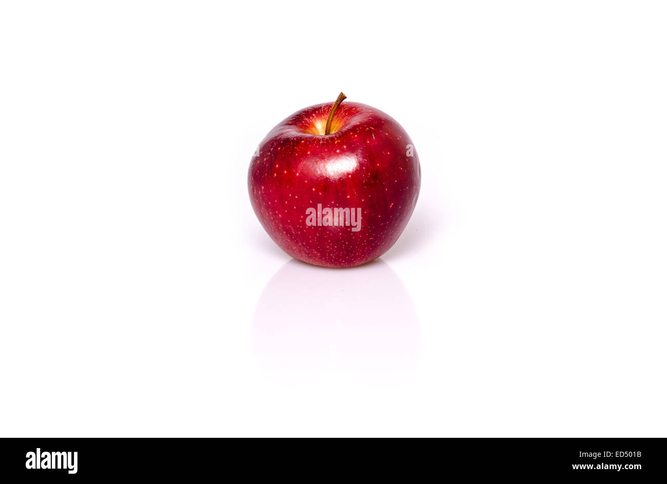 Single red apple Stock Photo - Alamy
