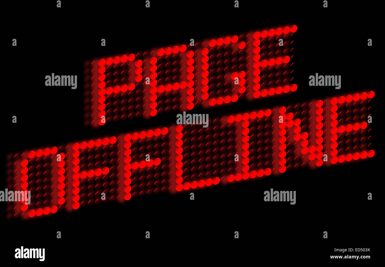 Digital message of Page Offline Stock Photo - Alamy