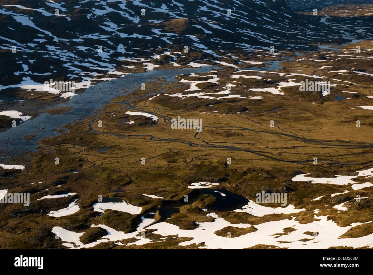 The Northern section of the Kungsleden walking trail, in Northern ...