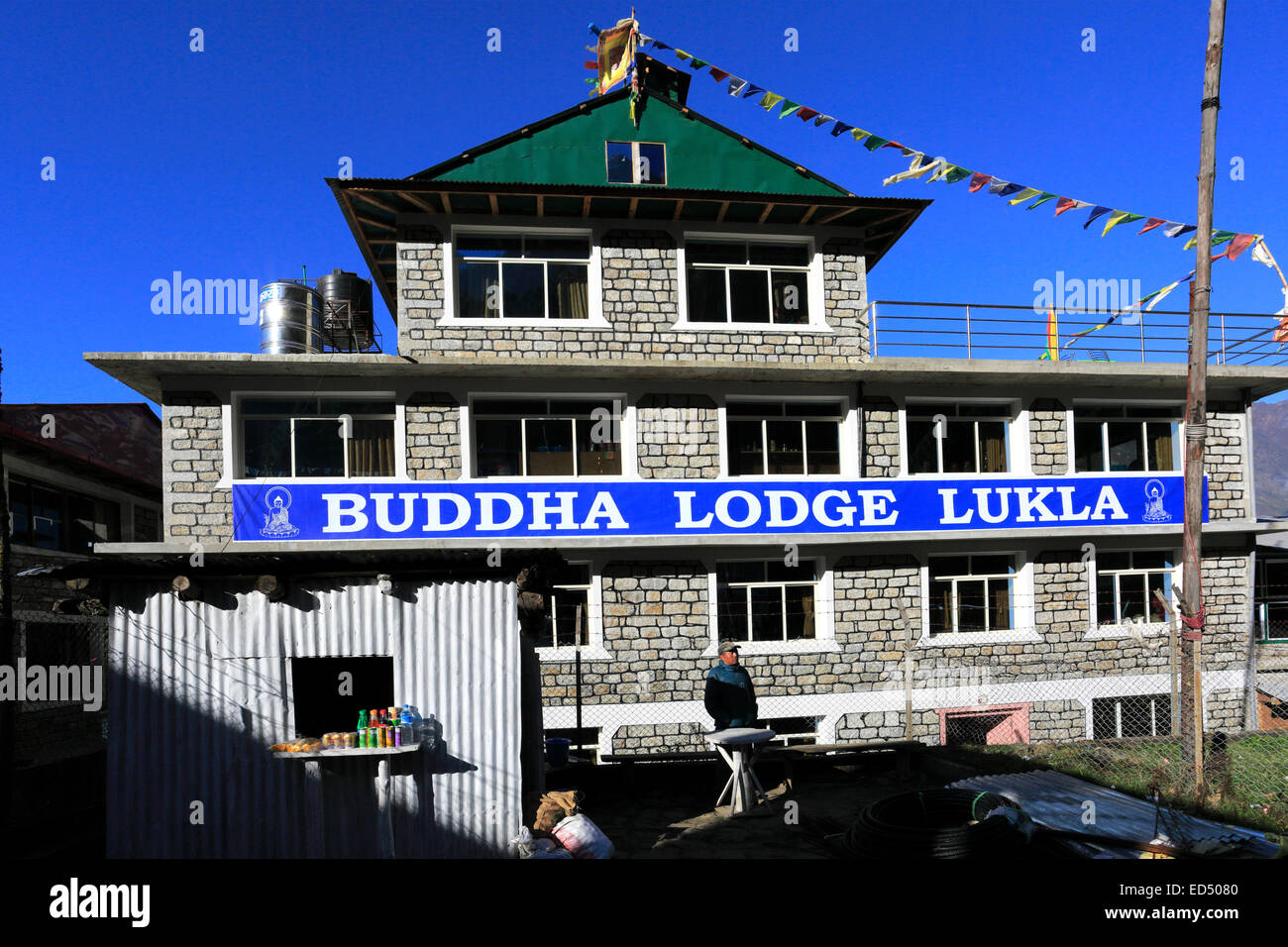 Teahouse in Lukla village, Sagarmatha National Park, Solukhumbu ...