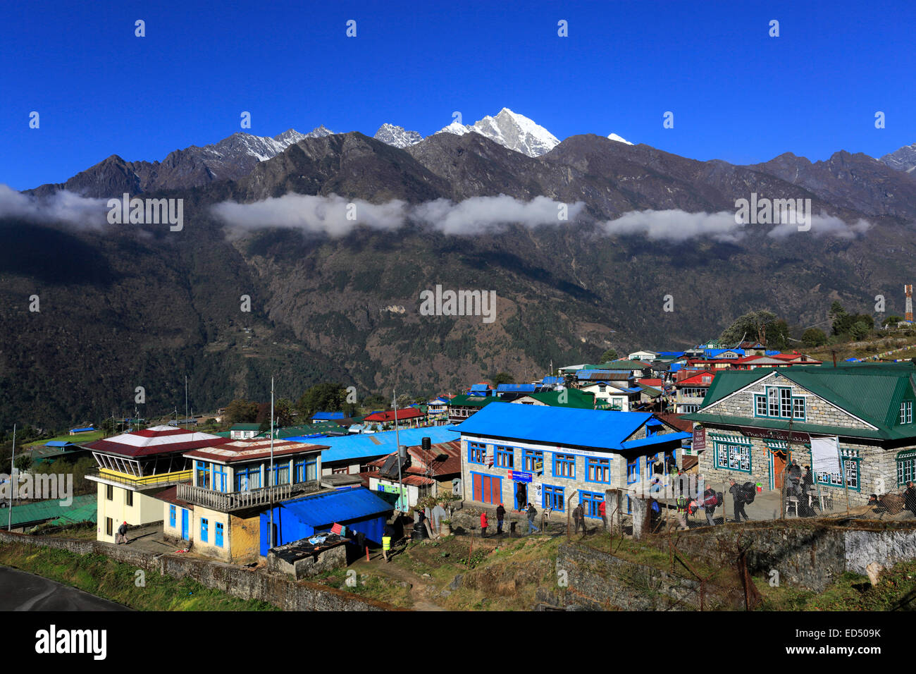 Teahouse in Lukla village, Sagarmatha National Park, Solukhumbu ...
