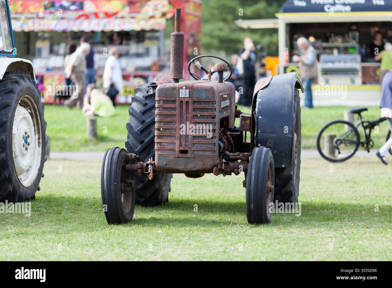 Vintage tractor on display at a Steam Rally in Pembrey Park ...