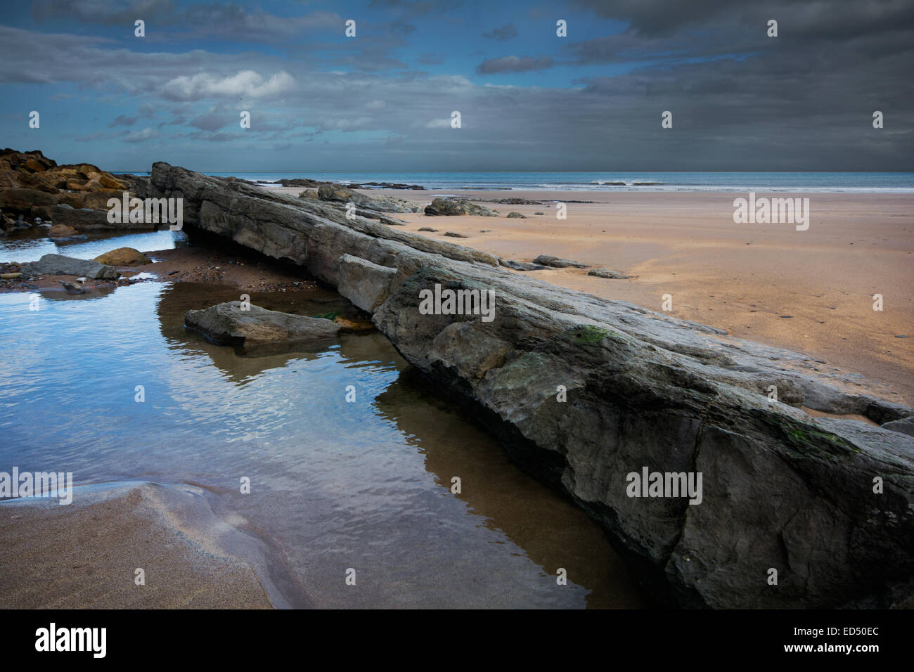 Cocklawburn beach on the north Northumberland coast 3 miles south of ...