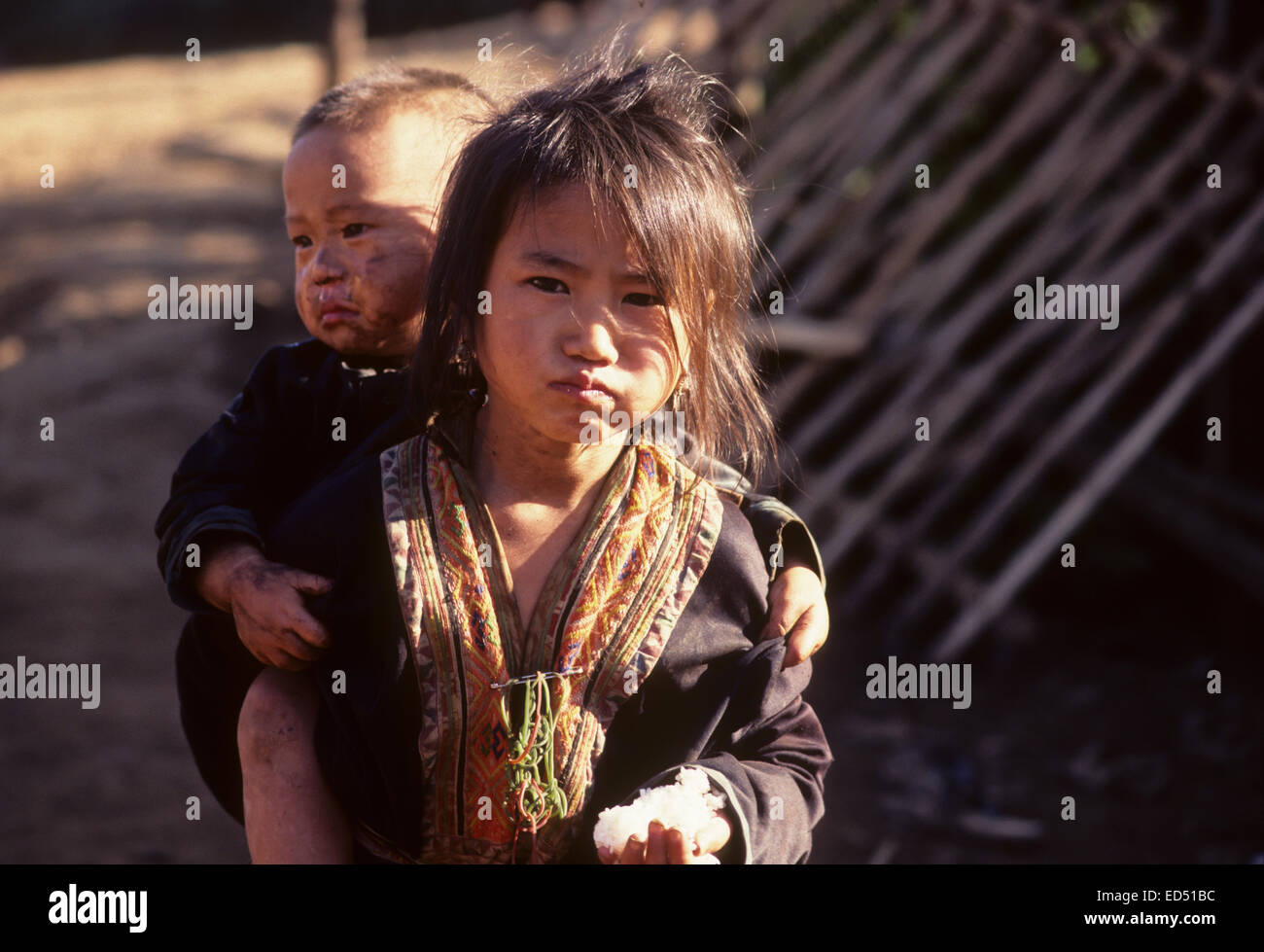 Children from the Hmong (Meo) People, one of the ethnic minority groups ...