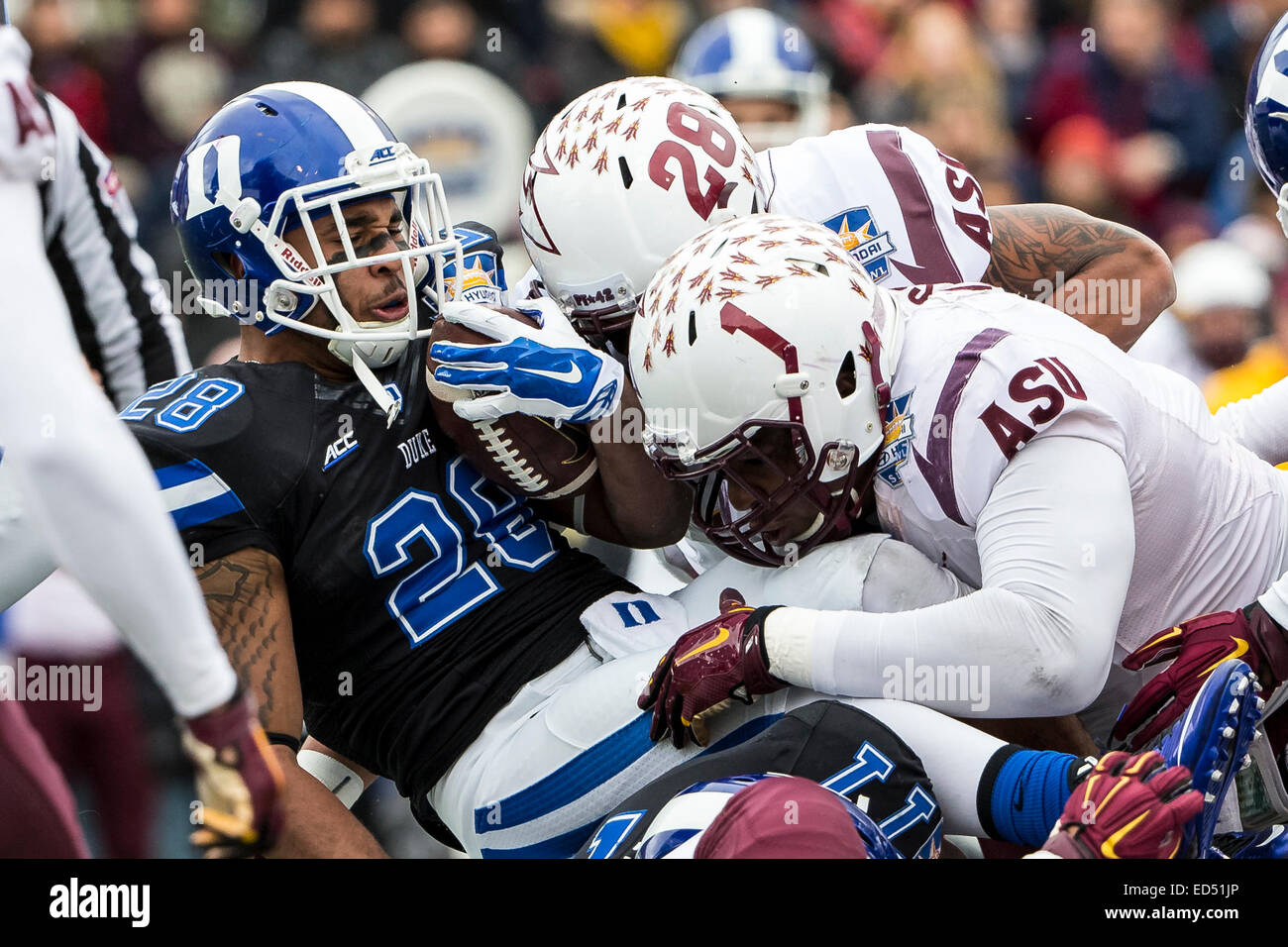 December 27, 2104: Duke Blue Devils running back Shaquille Powell (28 ...