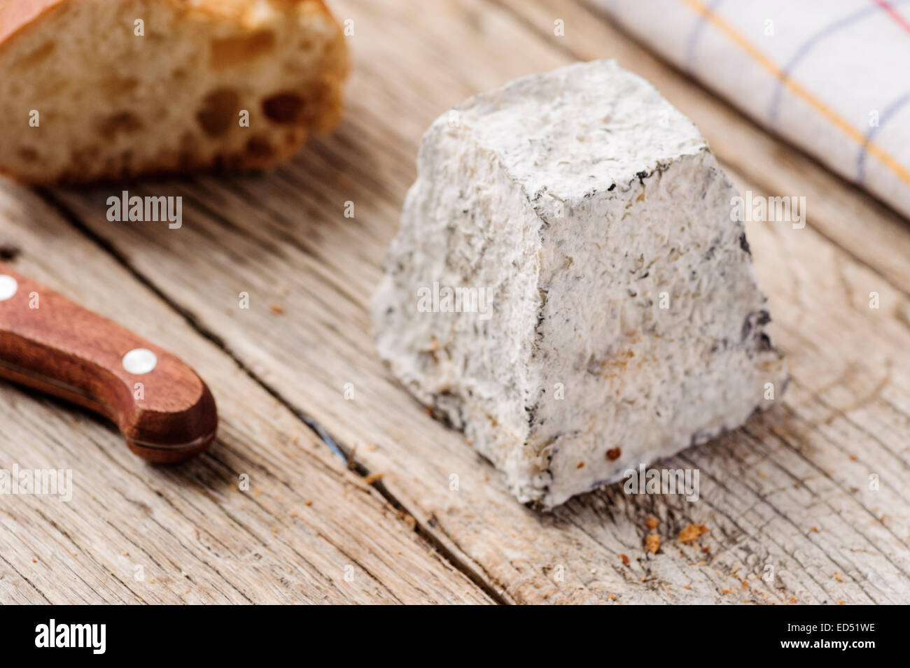 Valencay cheese, a traditional raw goat milk cheese from the Touraine ...