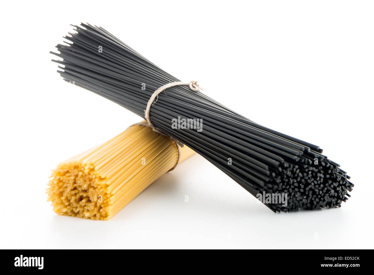 Bunch of spaghetti on white background Stock Photo - Alamy
