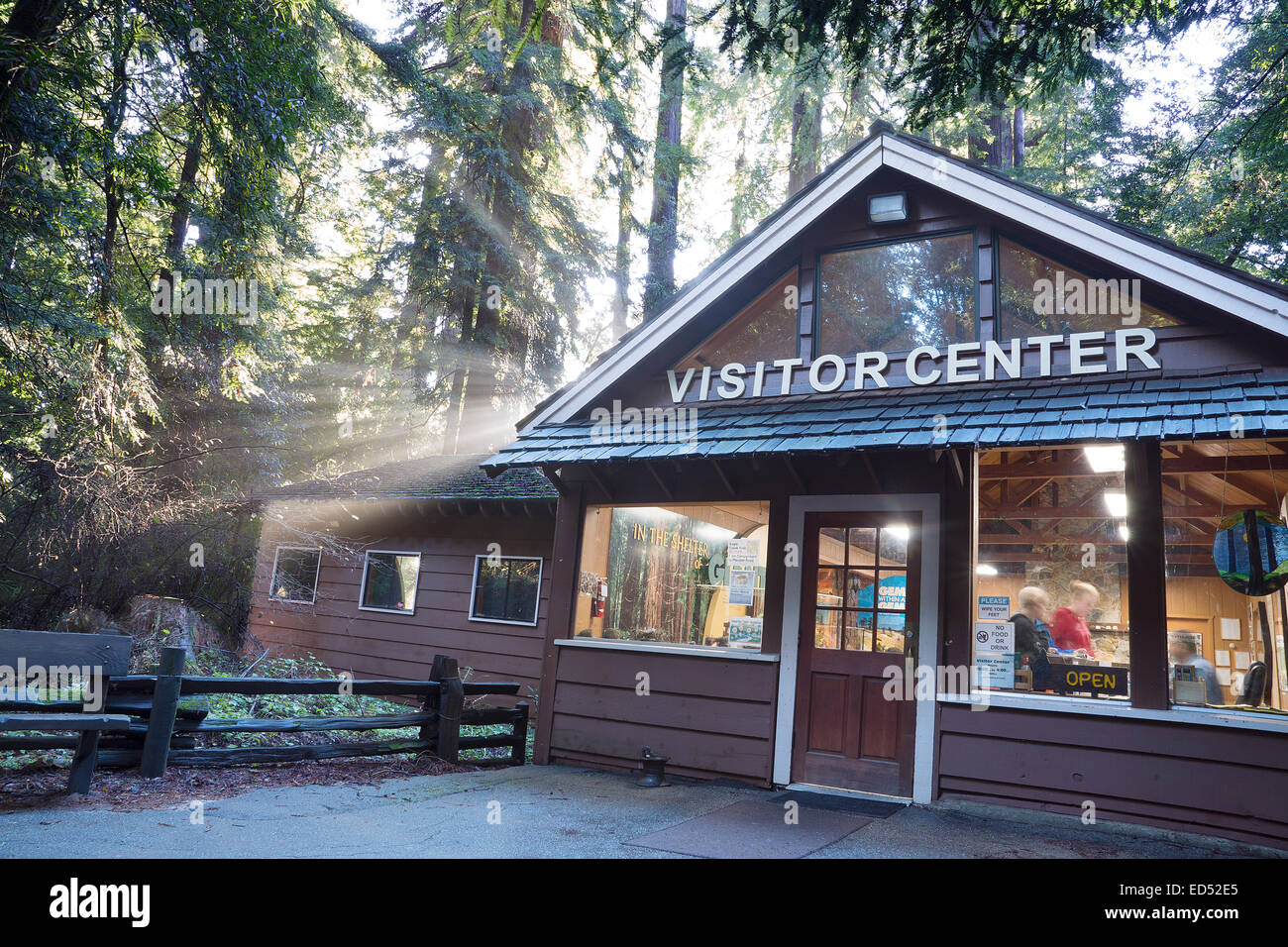 Visitors center at Henry Cowell State Park, Felton, California Stock ...