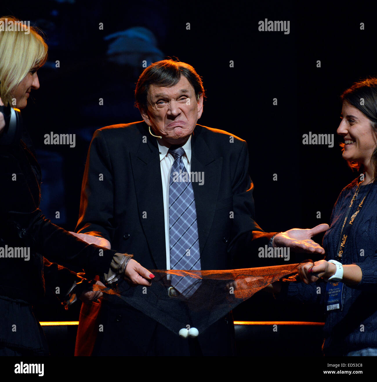 magician at master of magic 2012 Stock Photo - Alamy