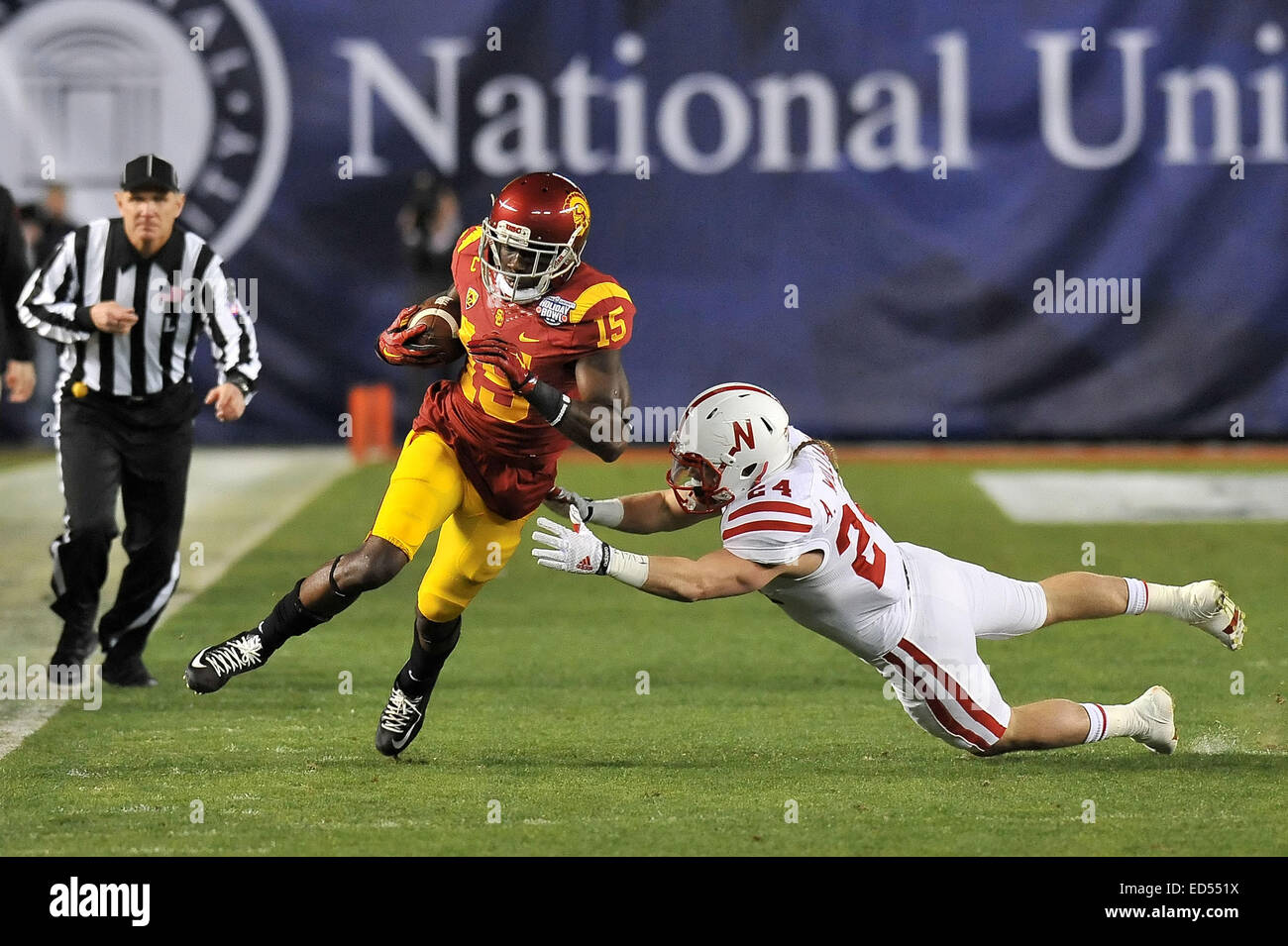 San Diego, CA. 27th Dec, 2014. USC Trojans wide receiver Nelson Agholor ...