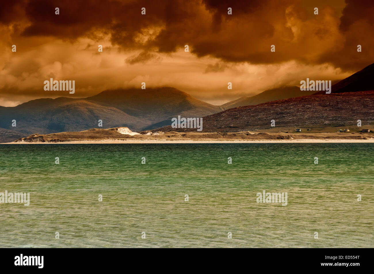 The stunning and unique views from West Harris looking across to North ...