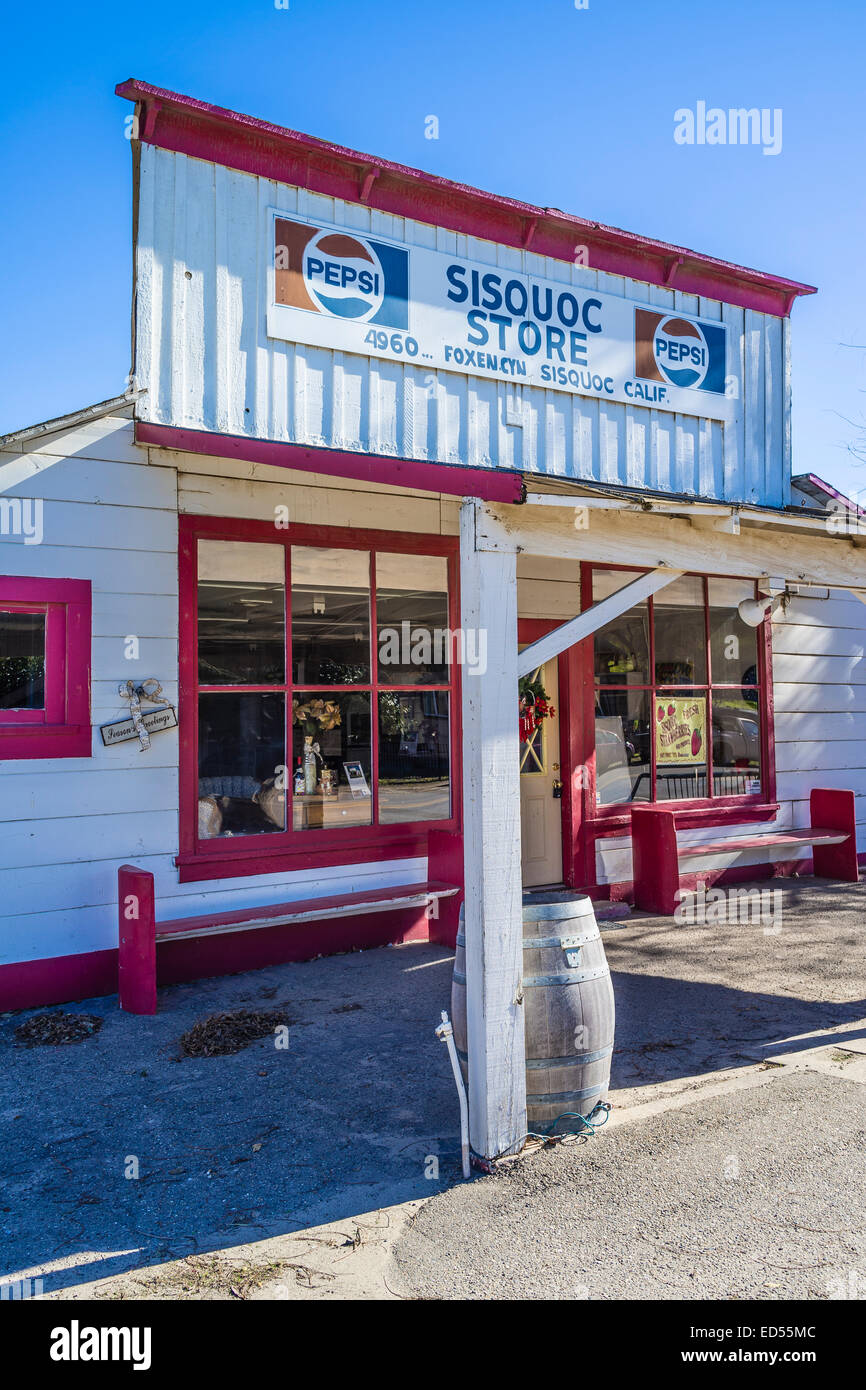 Sisquoc store front, a landmark old time store in this small California ...