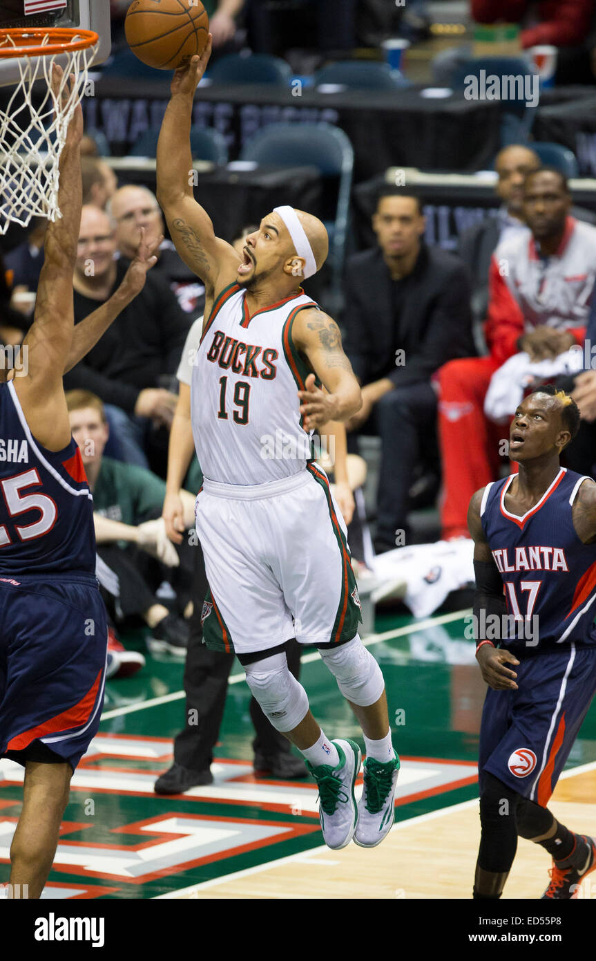 Milwaukee, WI, USA. 27th Dec, 2014. Milwaukee Bucks guard Jerryd ...