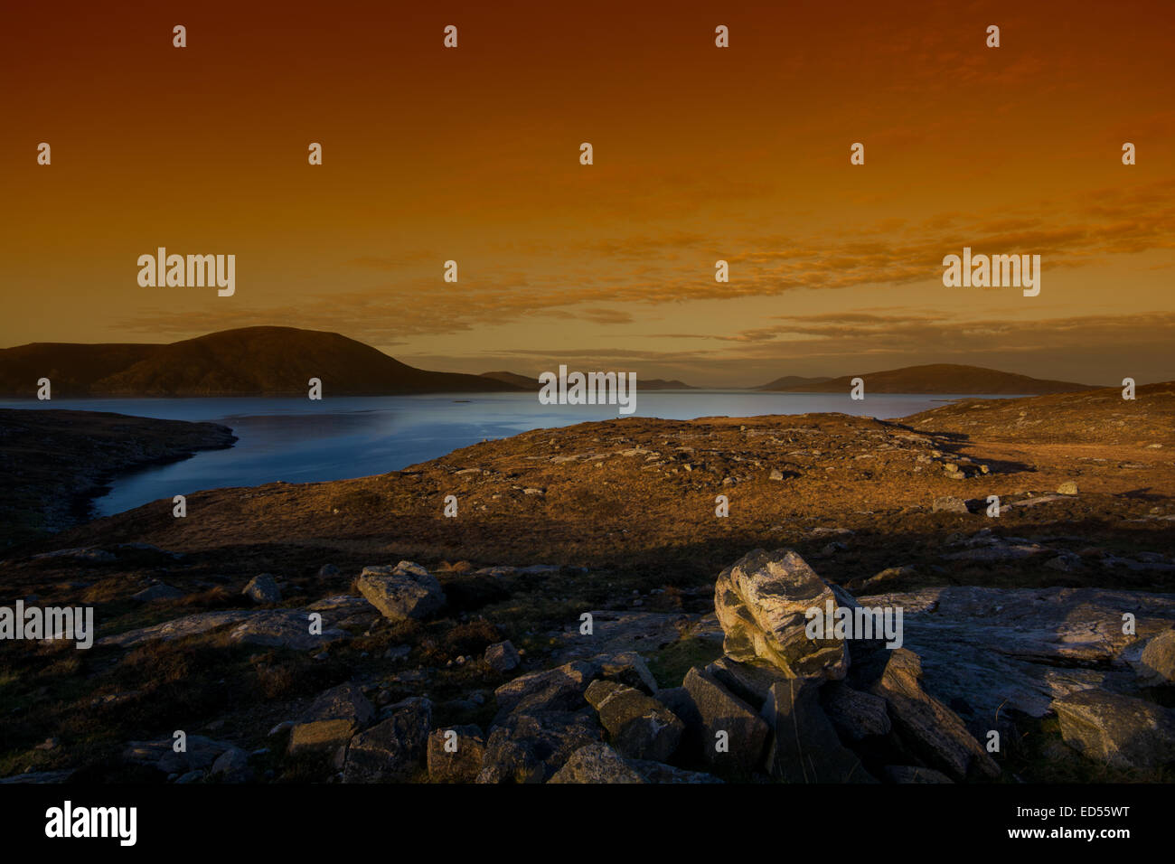 The views from North Harris looking towards West Harris on the Isle of ...