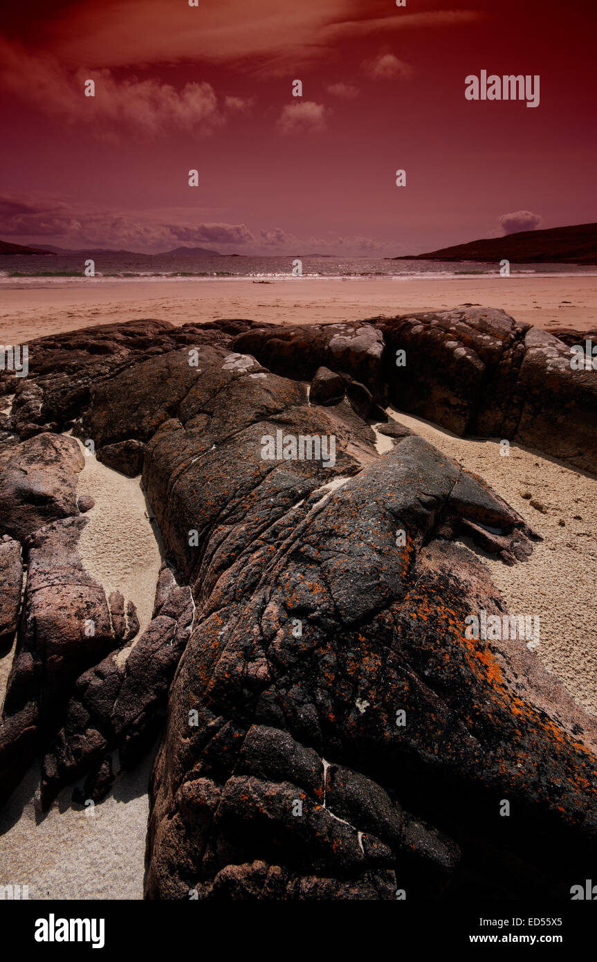 Uig Beach on the Isle of Lewis in the Outer Hebrides, Scotland Stock ...